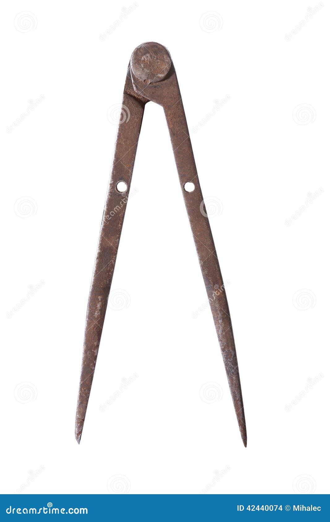 Old Geometry Compas Isolated Stock Photo - Image of construction ...