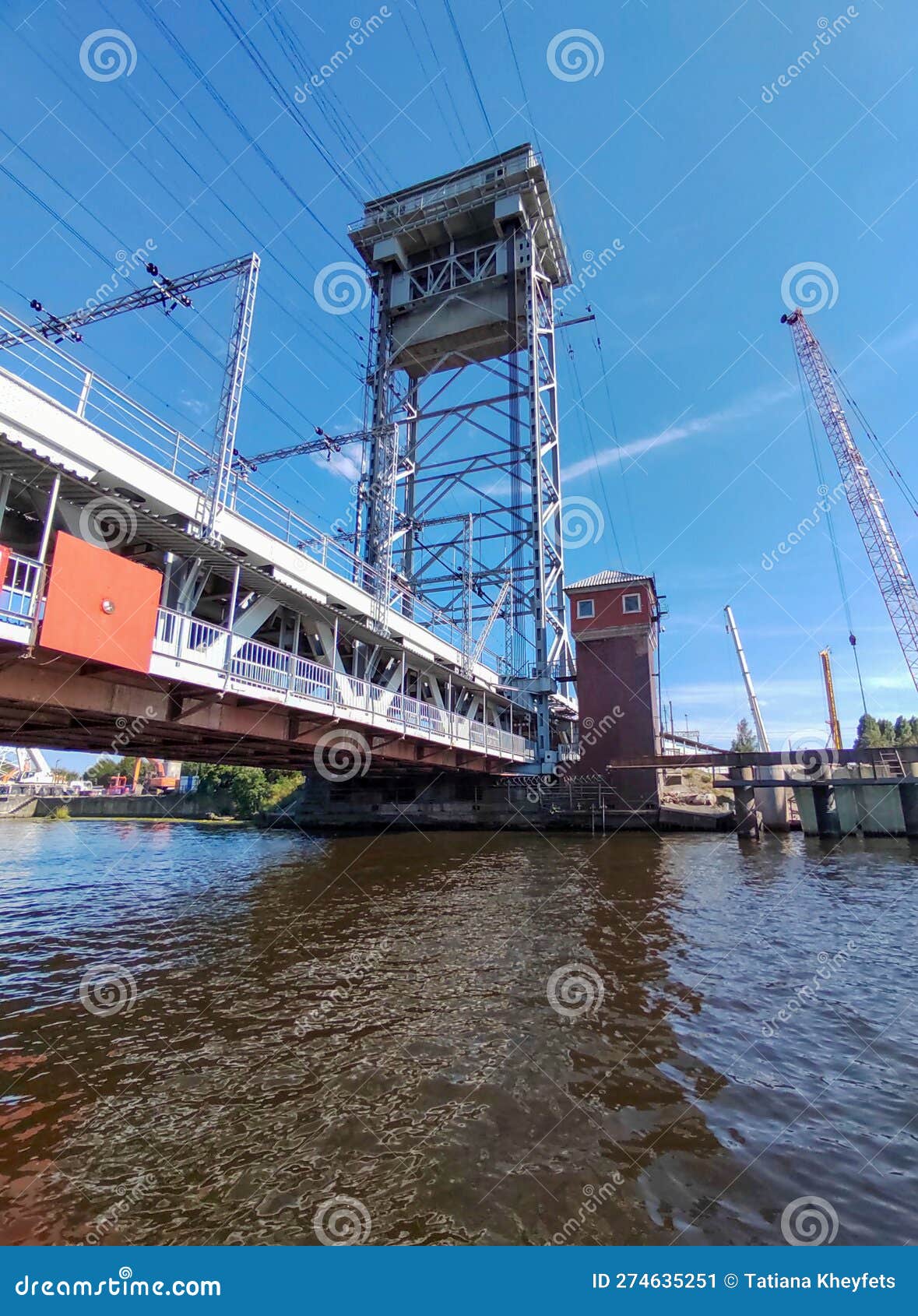 Old German Bridge in Kaliningrad Stock Image - Image of port ...