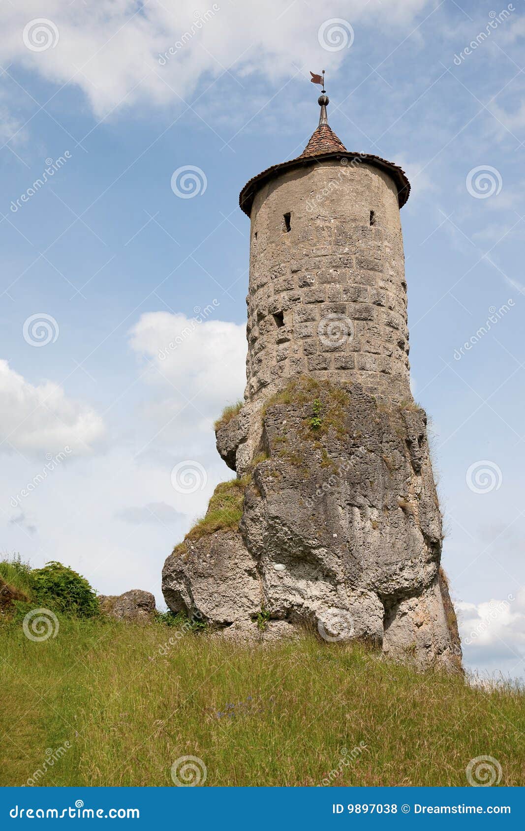 Old german castle ruin stock photo. Image of landscape - 9897038