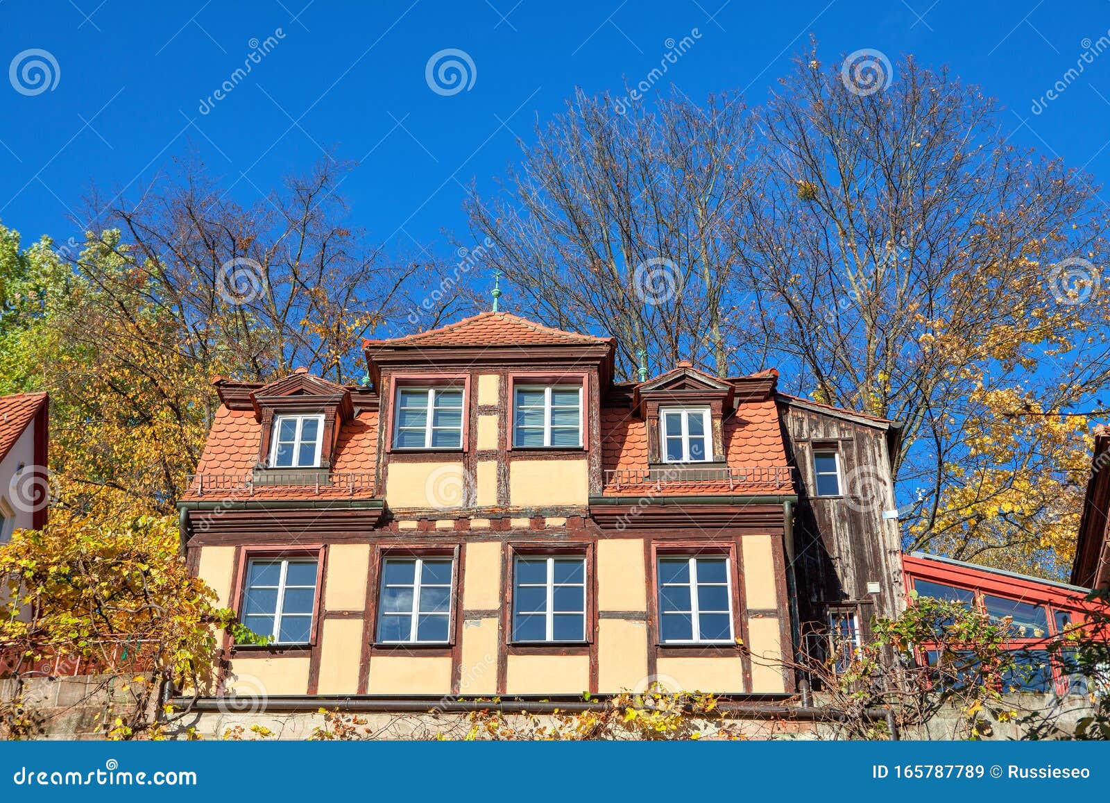 Old german cottage stock image. Image of front, building - 165787789
