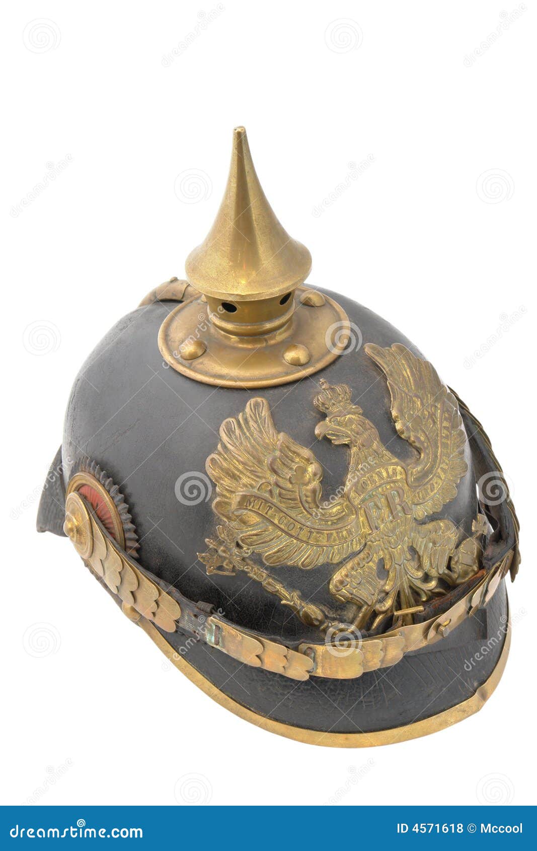 Old German helm (WWI) stock photo. Image of german, white - 4571618