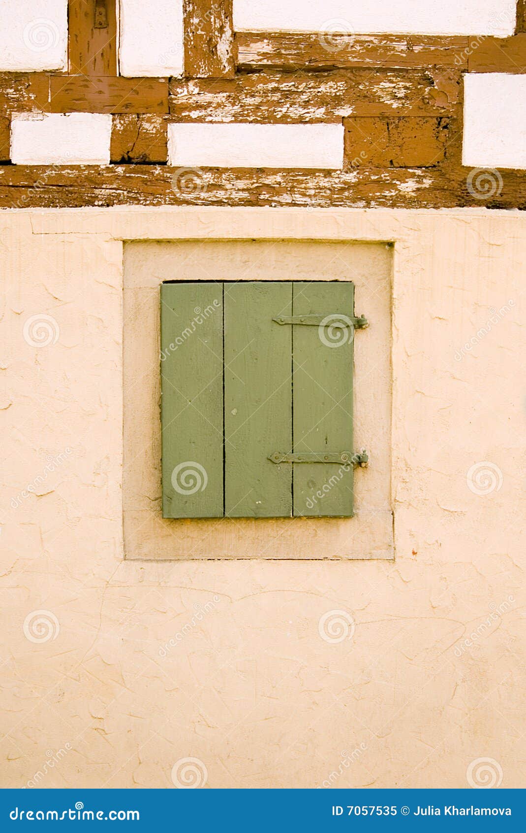 Old German House Wall with Window Stock Image - Image of texture ...