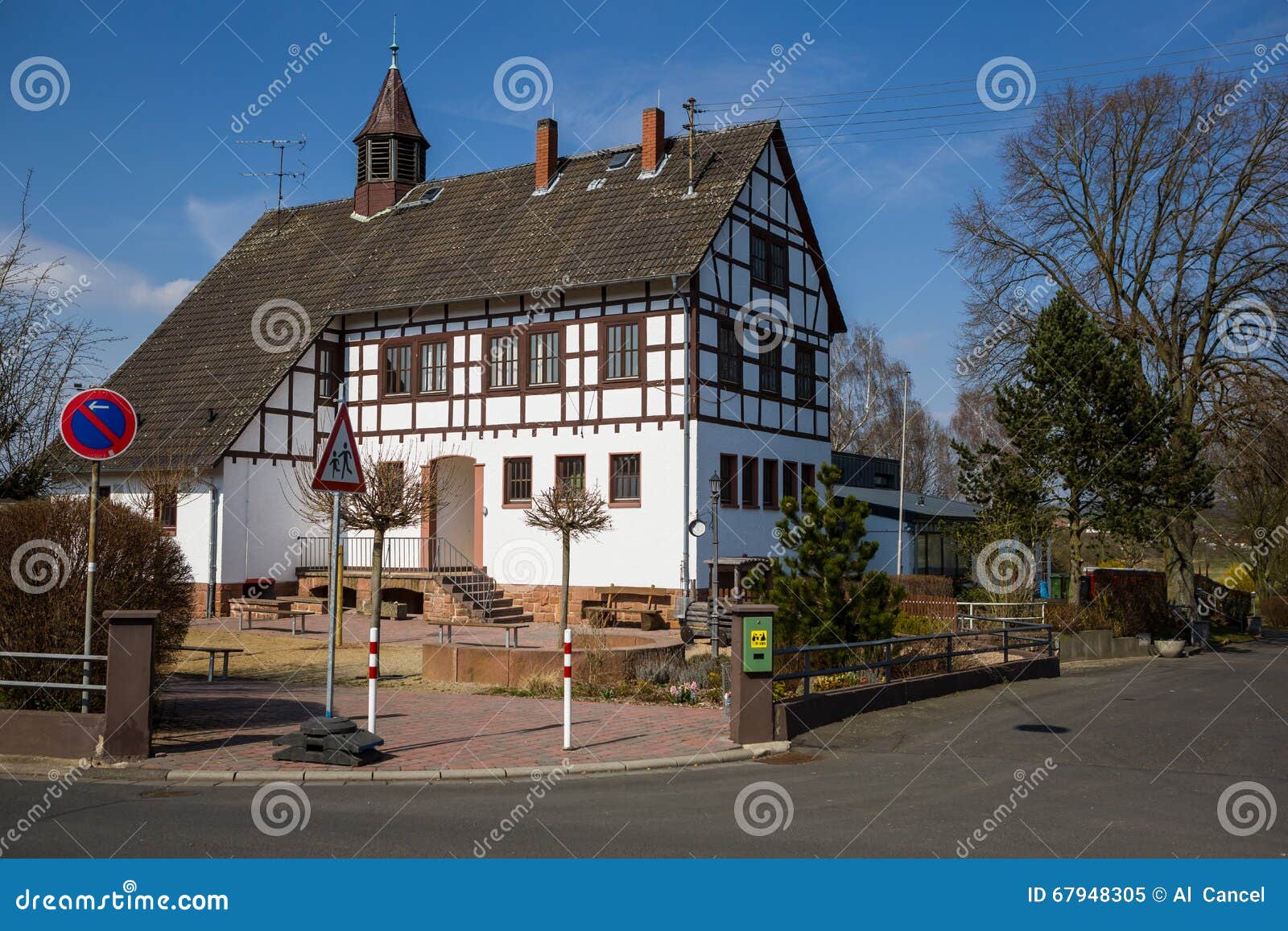Old German School house stock image. Image of school - 67948305