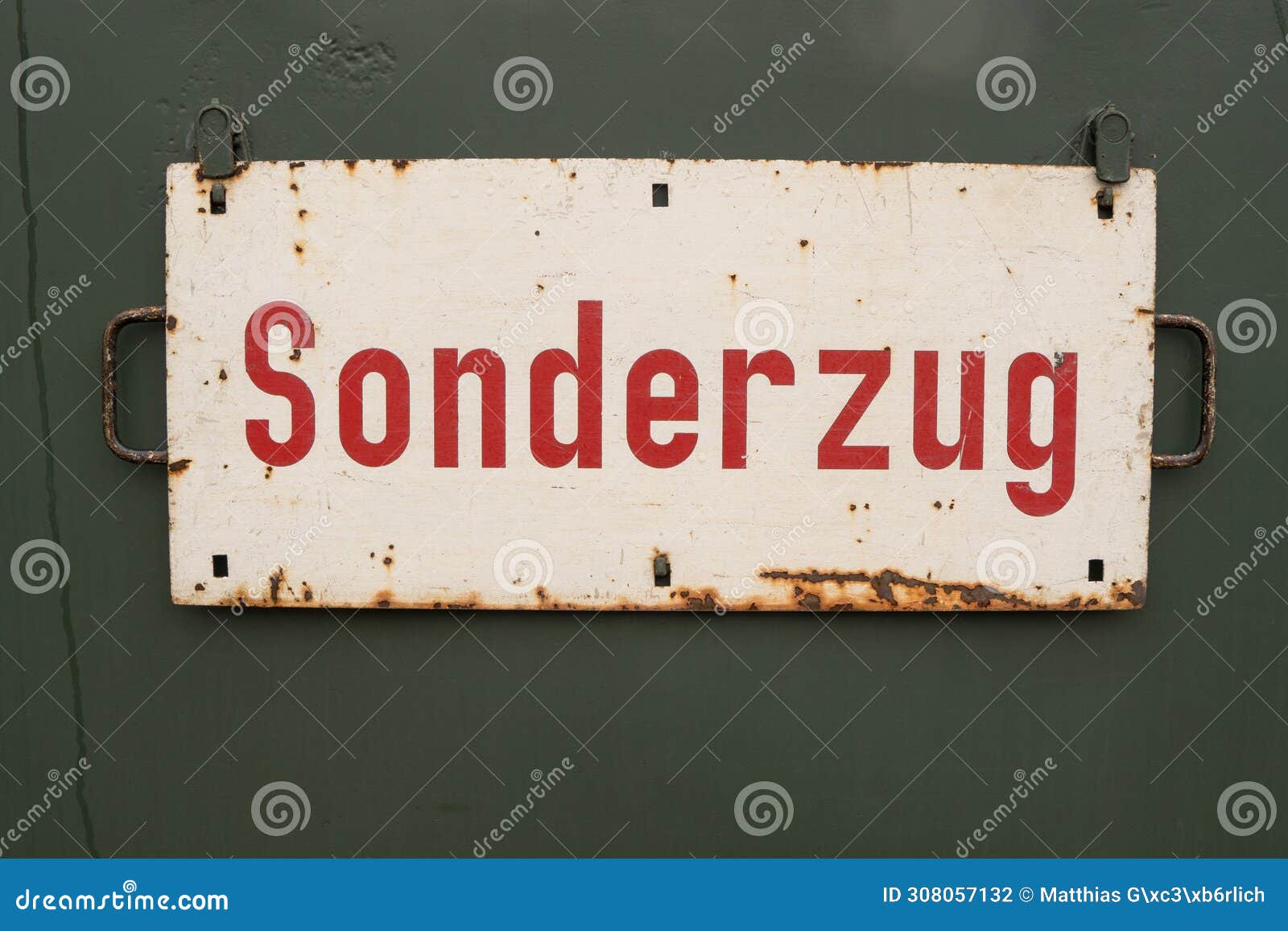 Old German Train Wagon with Sign for Chartered Train Stock Photo ...