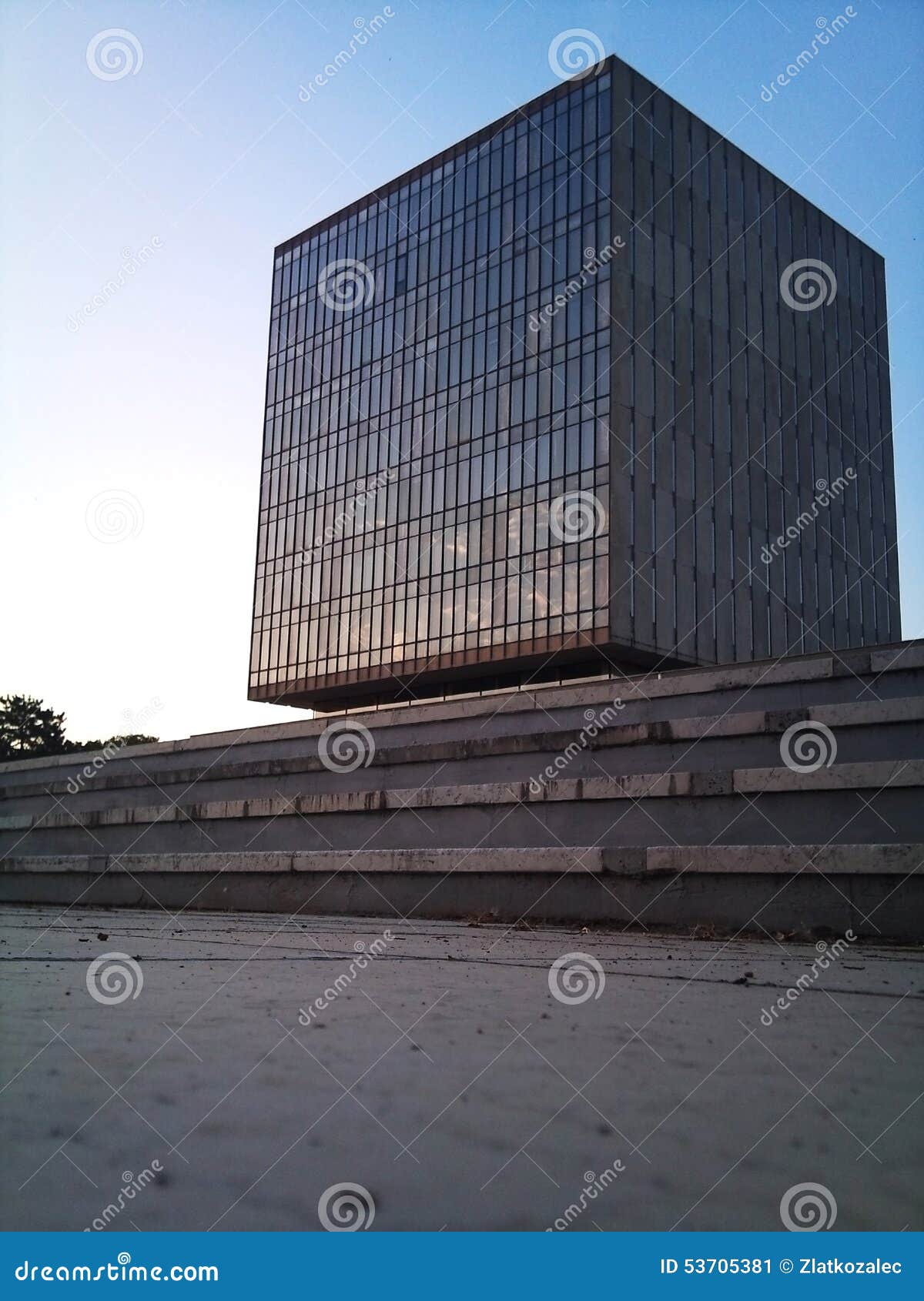 Old glass building stock image. Image of zagreb, stairs - 53705381
