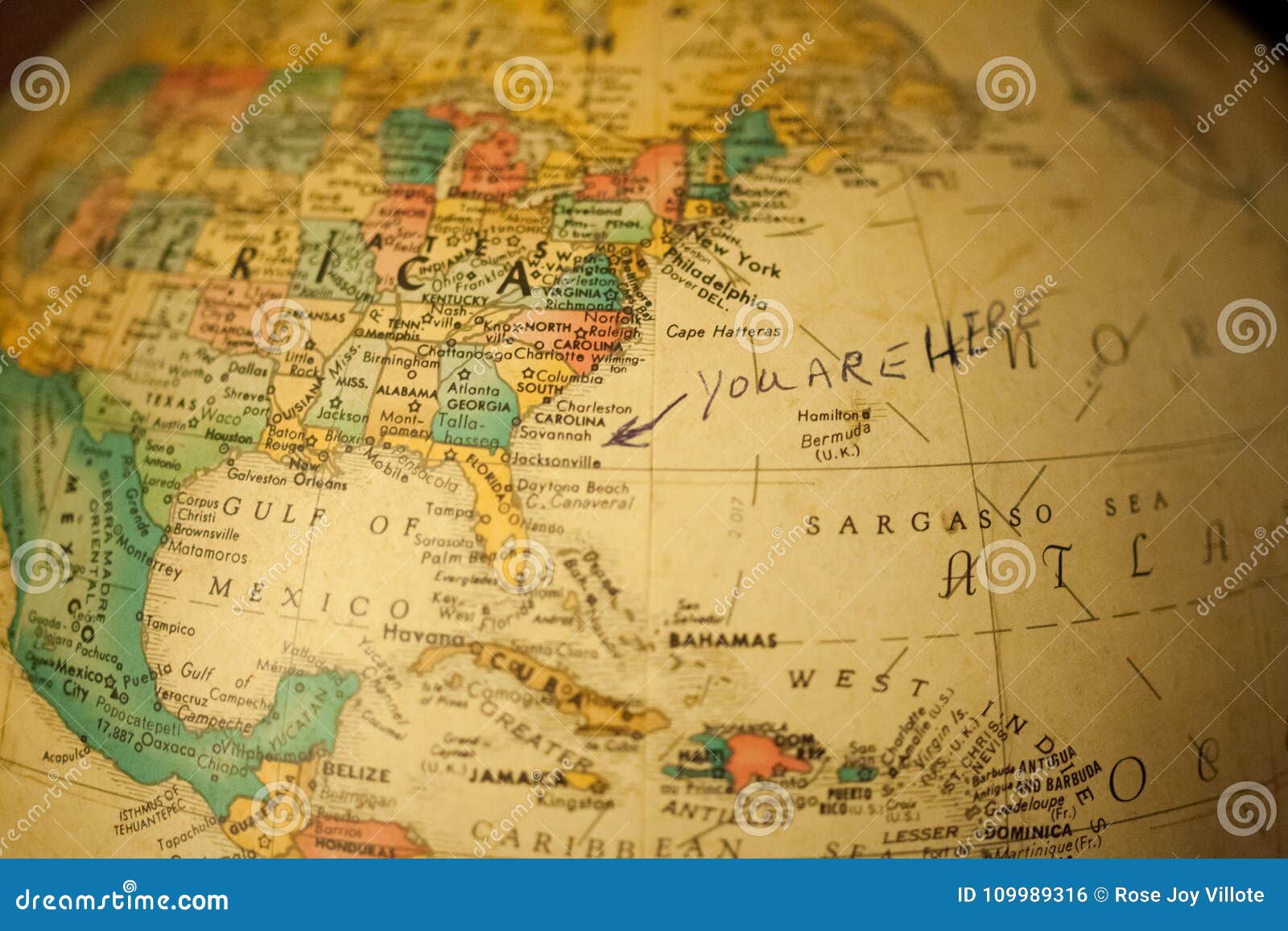 Old globe map of the world stock photo. Image of aged - 109989316