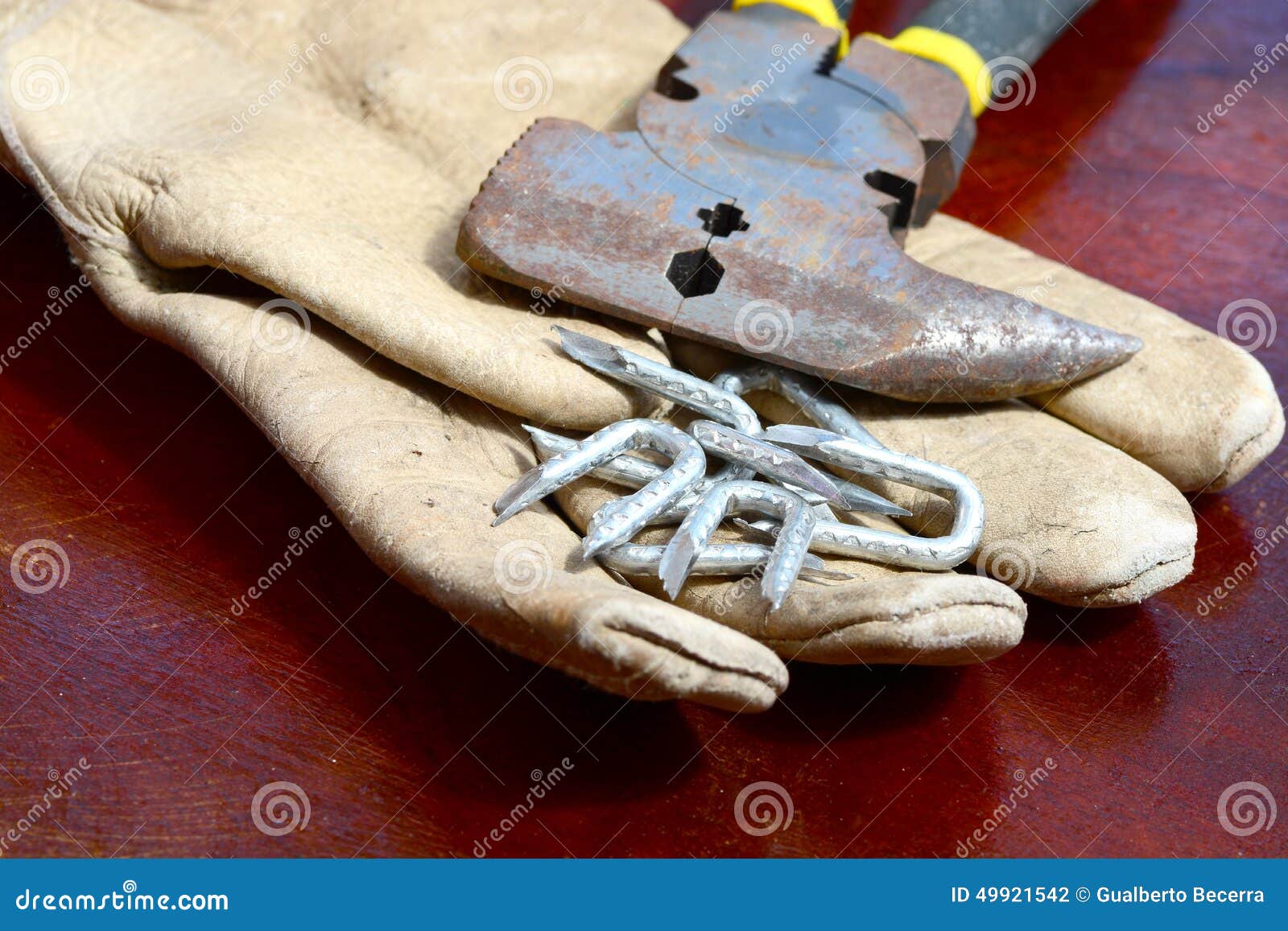 Old Glove and Tacks stock photo. Image of isolated, equipment - 49921542