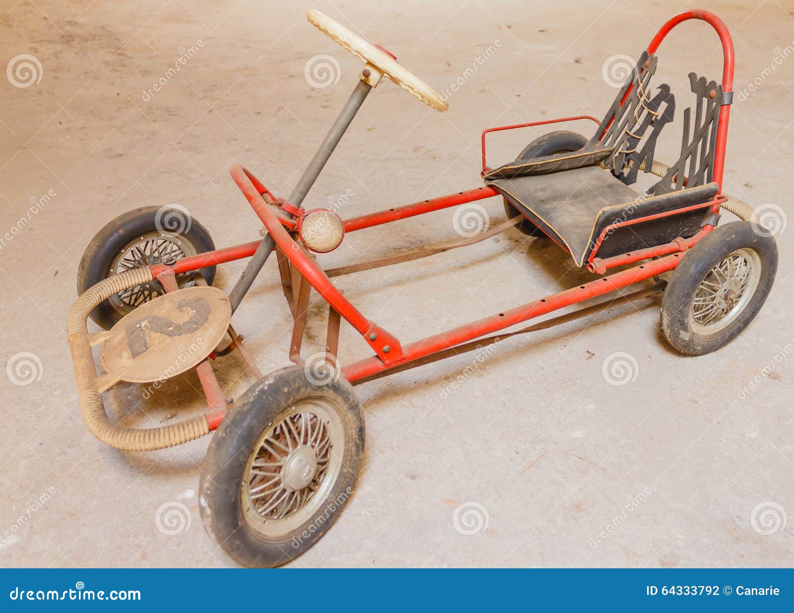 An Old Go-kart for Children Stock Photo - Image of pedal, seat: 64333792