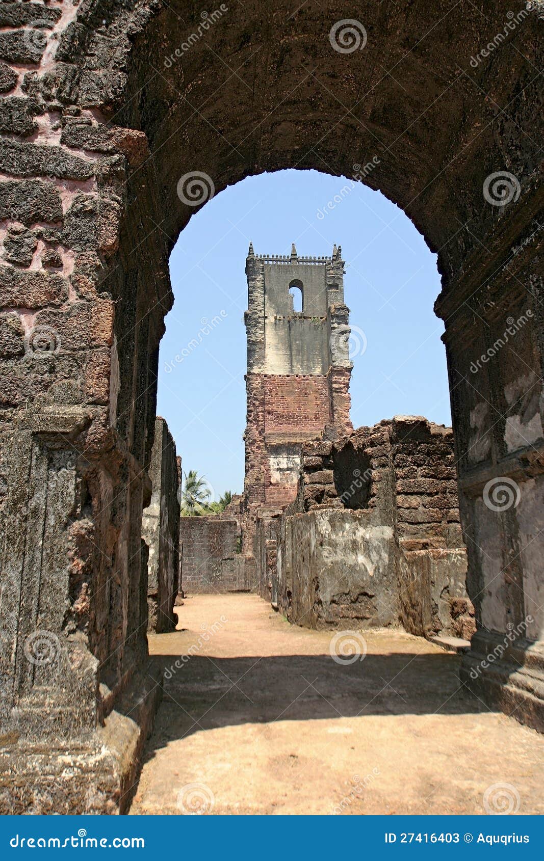 Old Goa stock image. Image of interior, heritage, christianity - 27416403