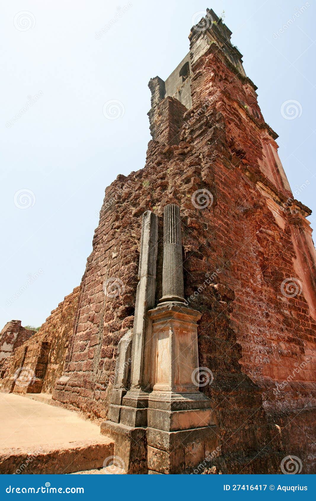 Old Goa stock image. Image of panjim, interior, asia - 27416417