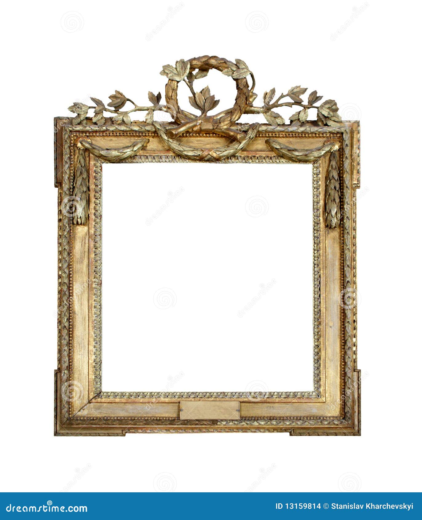 Old Gold Frame stock photo. Image of antique, empty, frame - 13159814