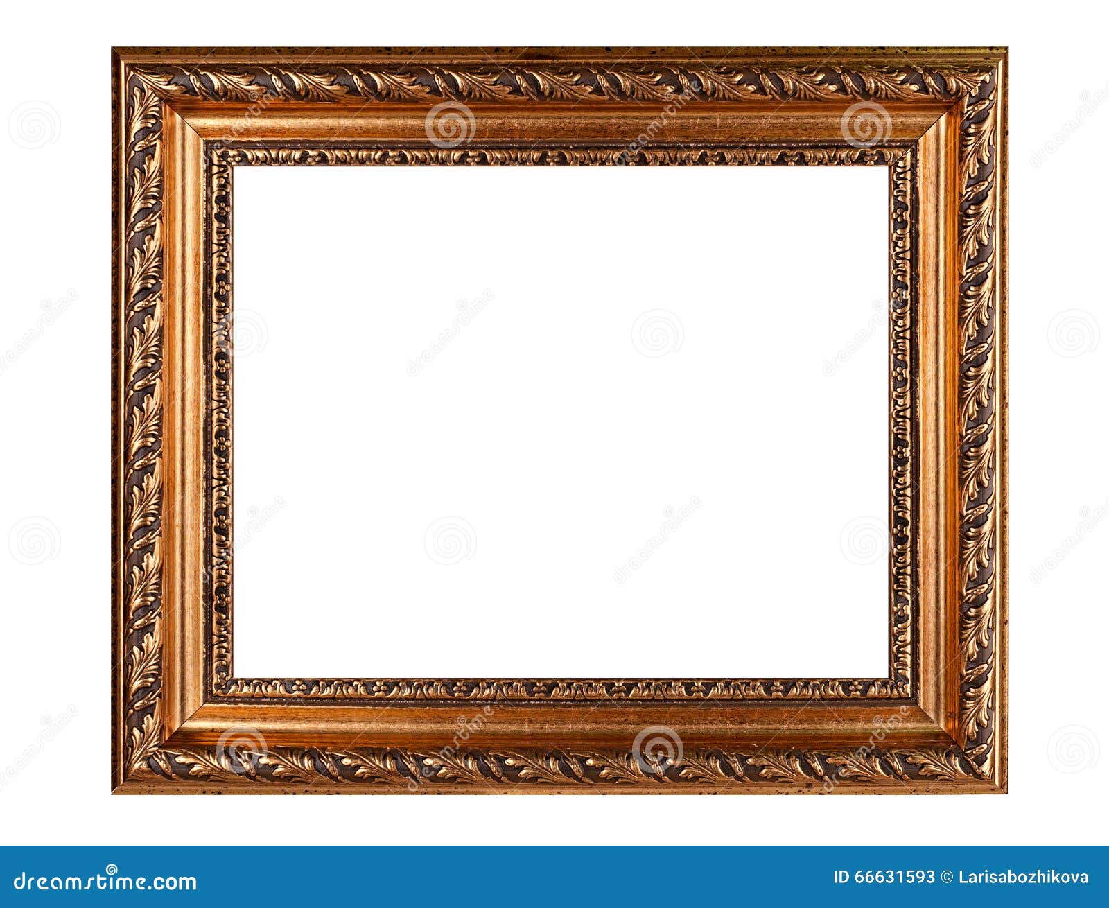 Old gold frame stock image. Image of antique, decoration - 66631593