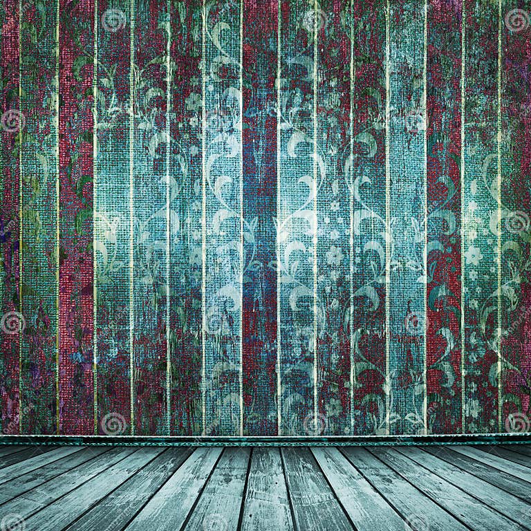 Old Gold Frames Victorian Style on the Wall Stock Illustration ...