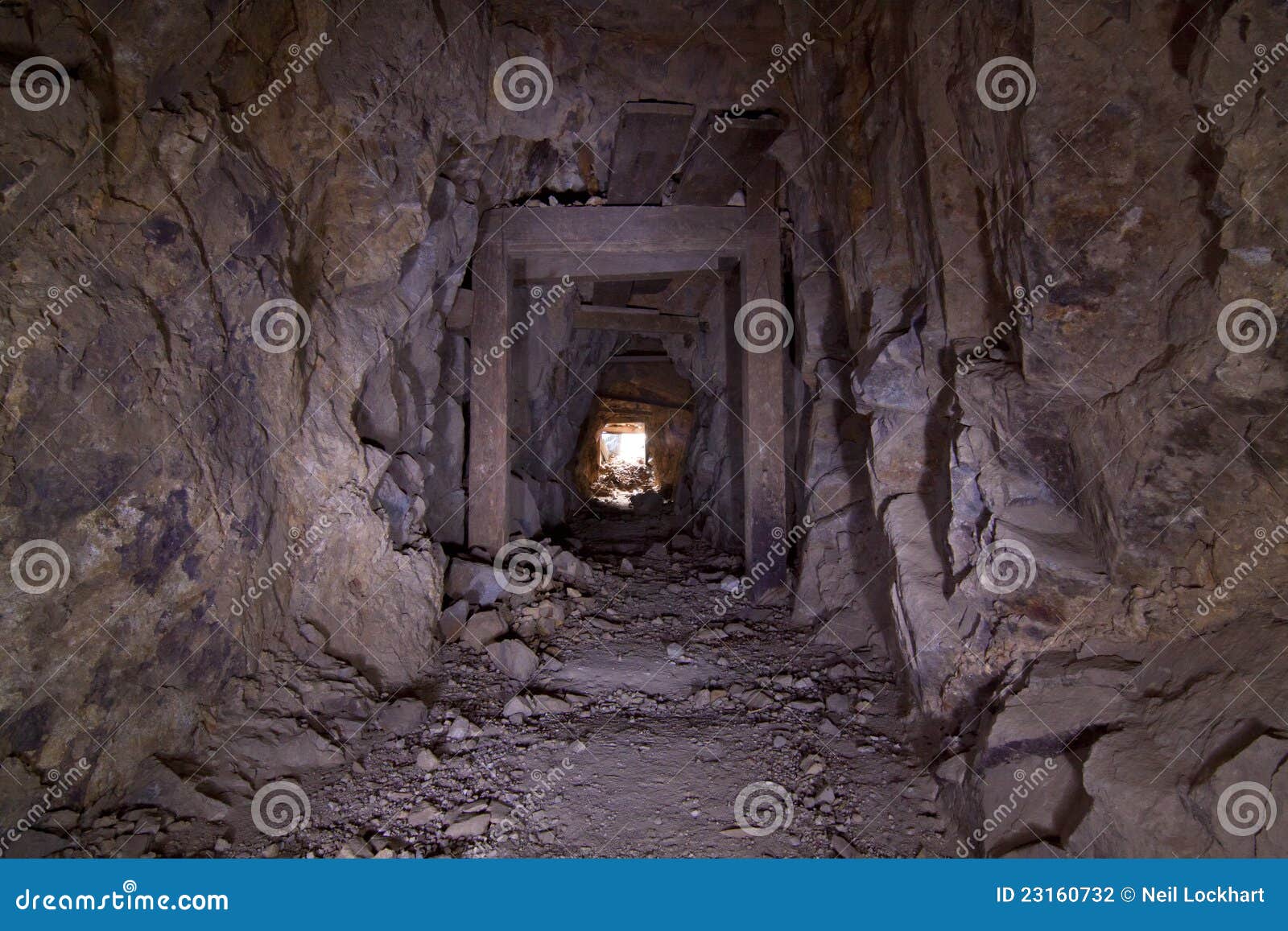 Old Gold Mine Tunnel stock photo. Image of rock, tunnel - 23160732