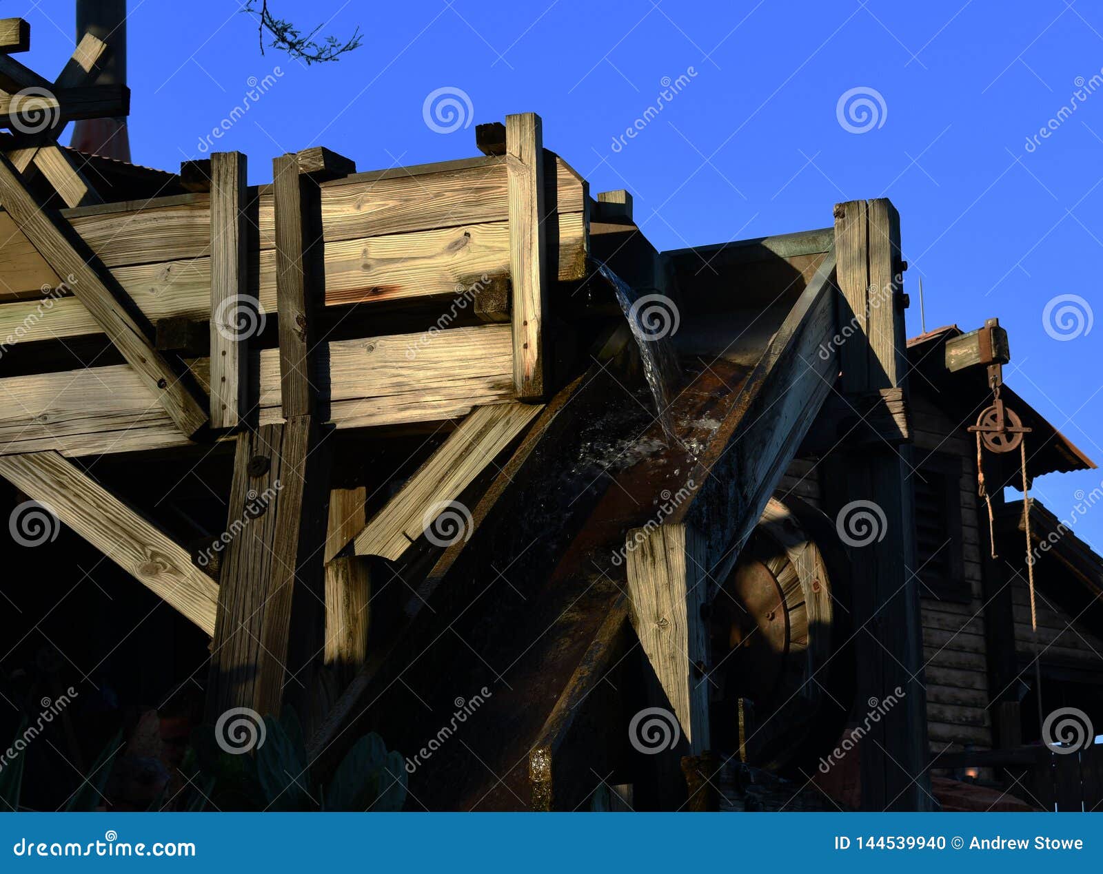 Old Gold Mining Wood Building Stock Photo - Image of historic, county ...