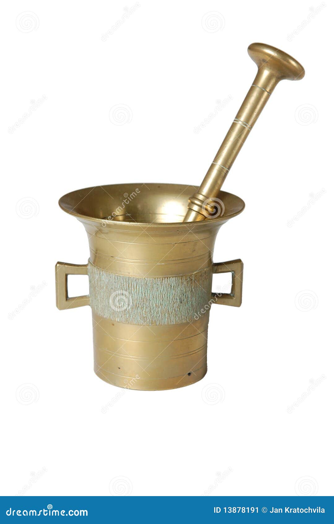 Old gold mortar stock image. Image of gold, vintage, ingredient - 13878191