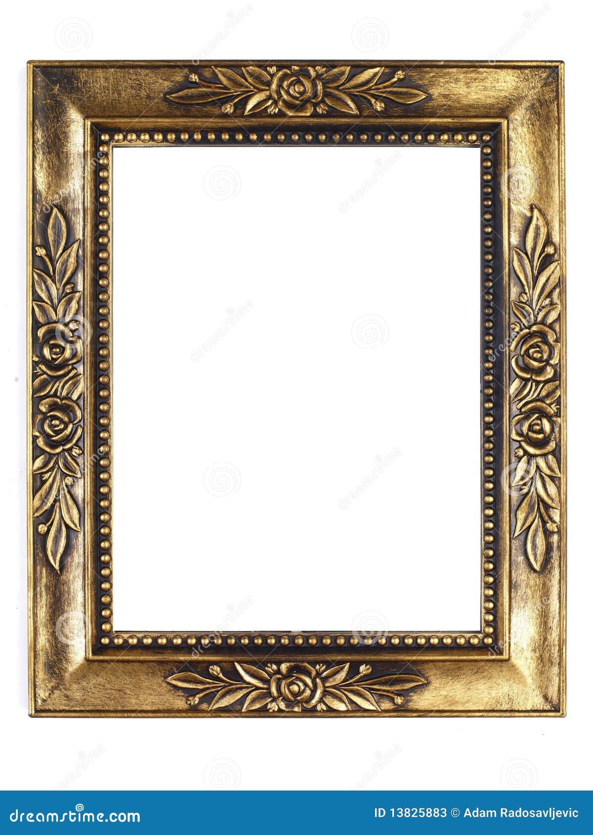 Old Gold Picture Frame stock image. Image of classical - 13825883
