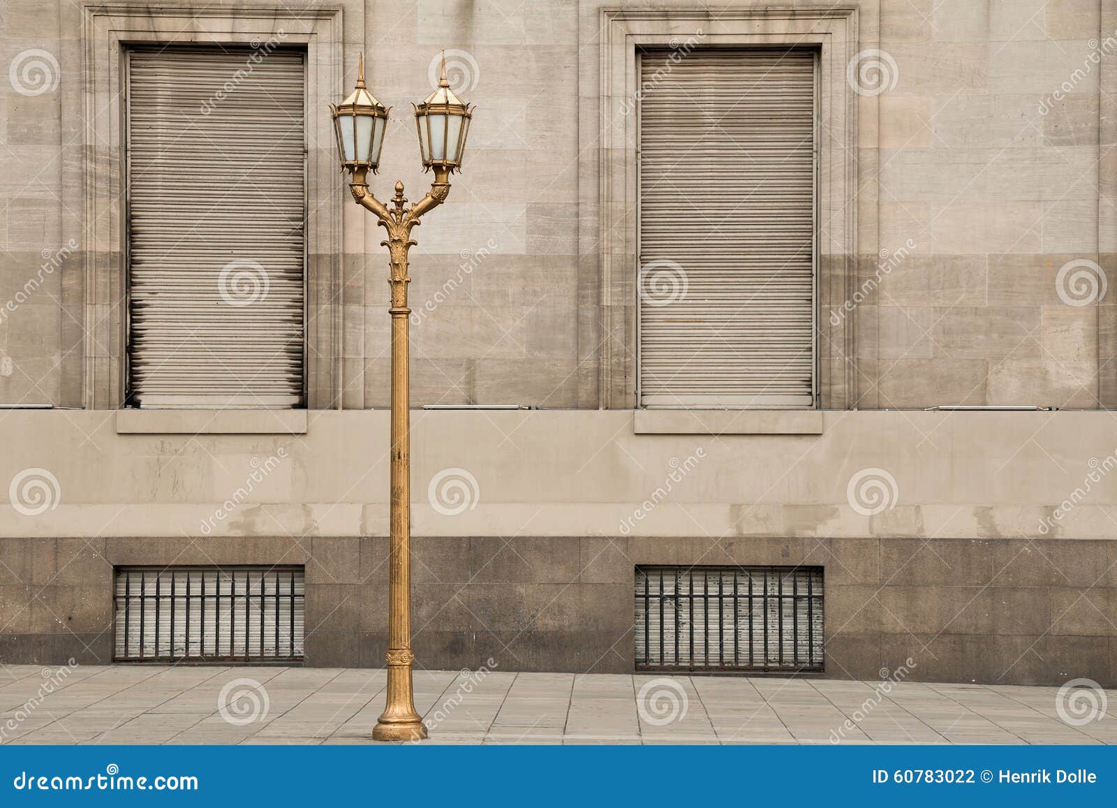 Old gold street lamp stock photo. Image of house, street - 60783022
