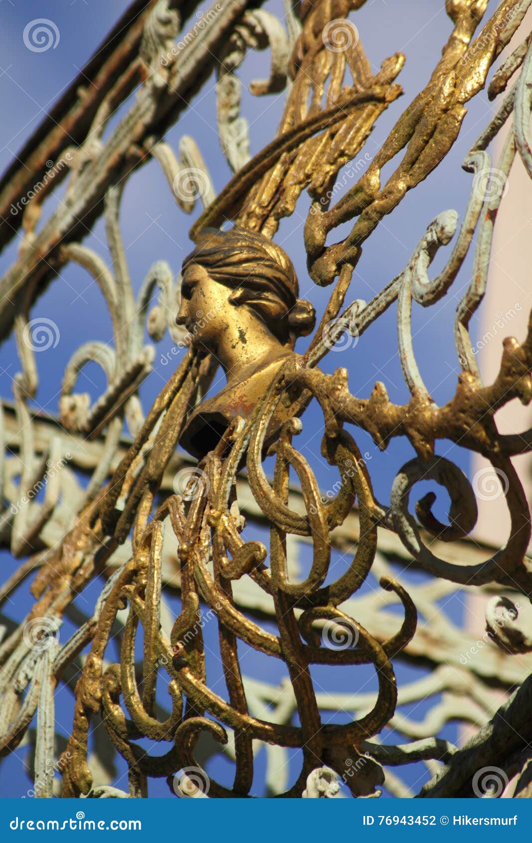 Old Golden Balcony Railing Royalty-Free Stock Photography ...