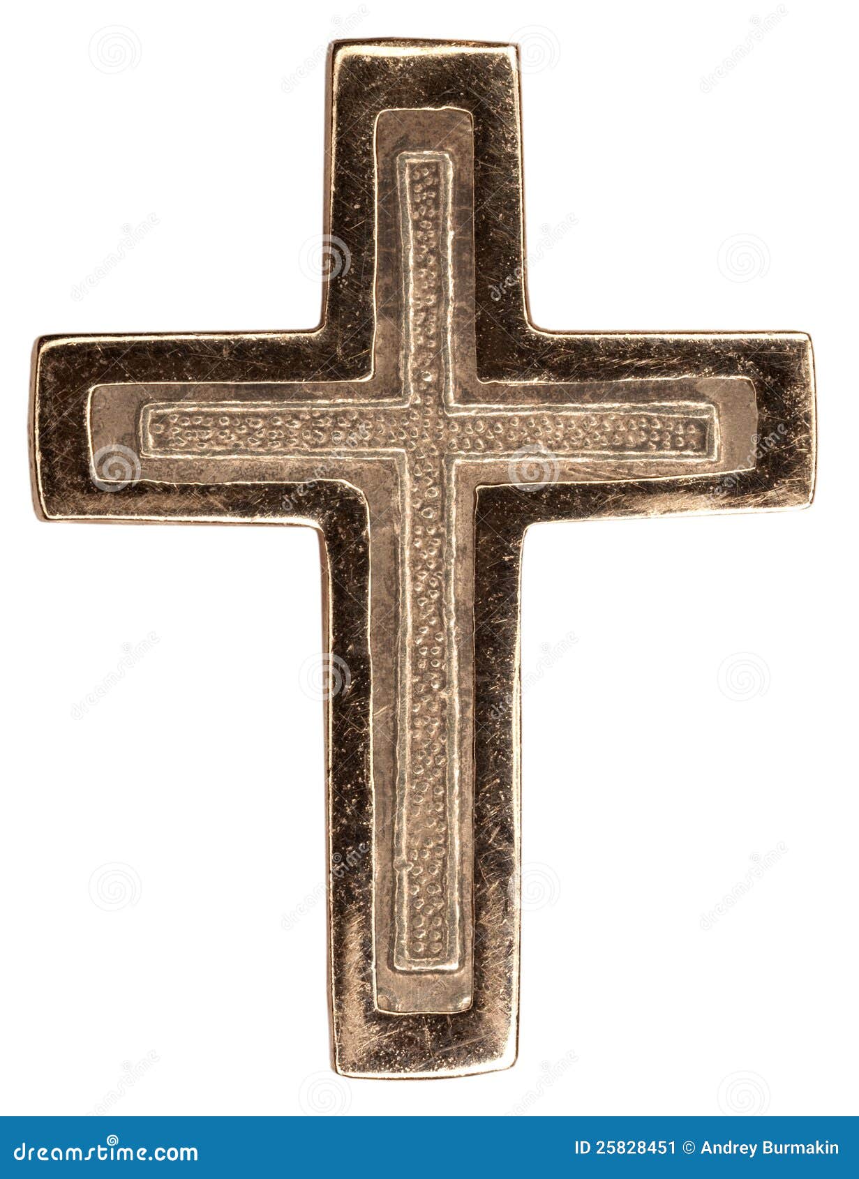 Old golden cross stock image. Image of rescue, color - 25828451