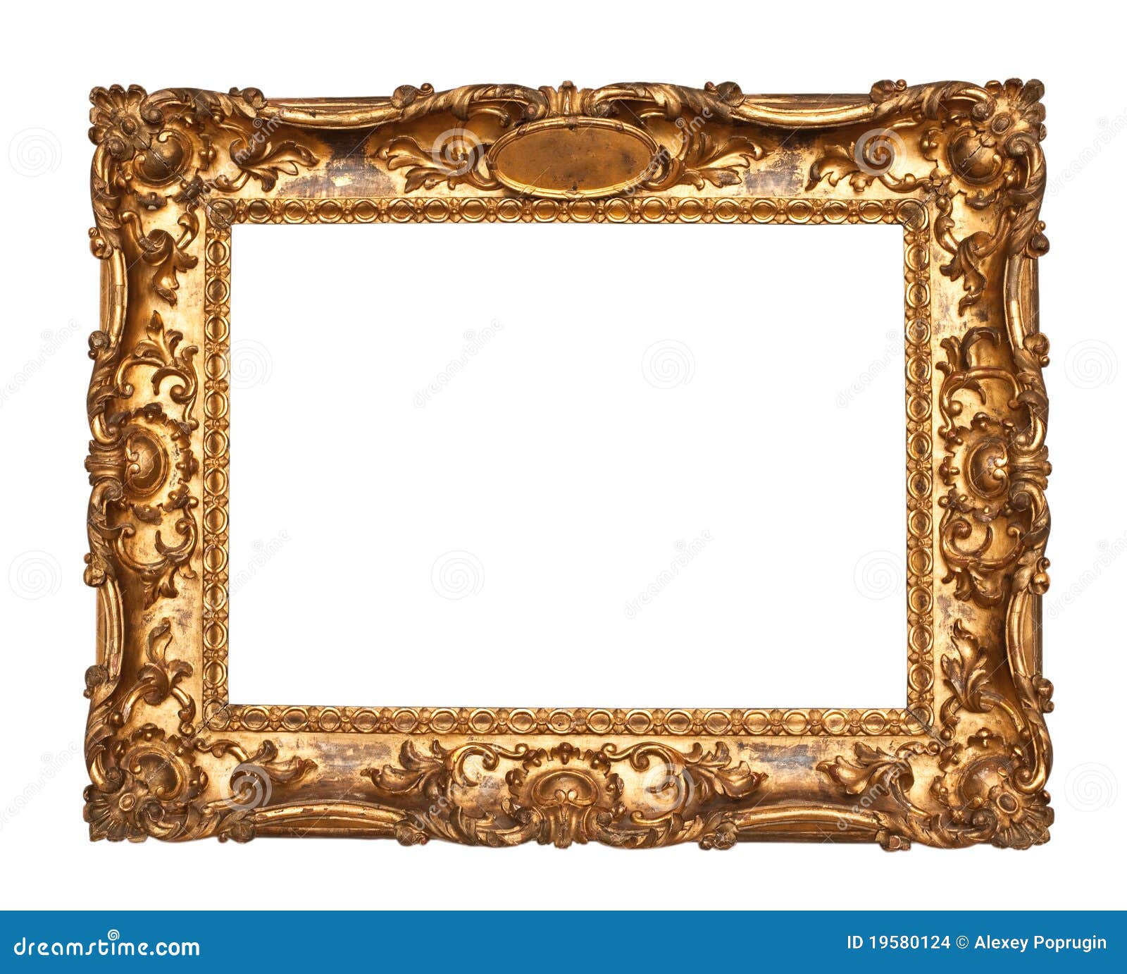 Old golden frame stock photo. Image of furniture, blank - 19580124