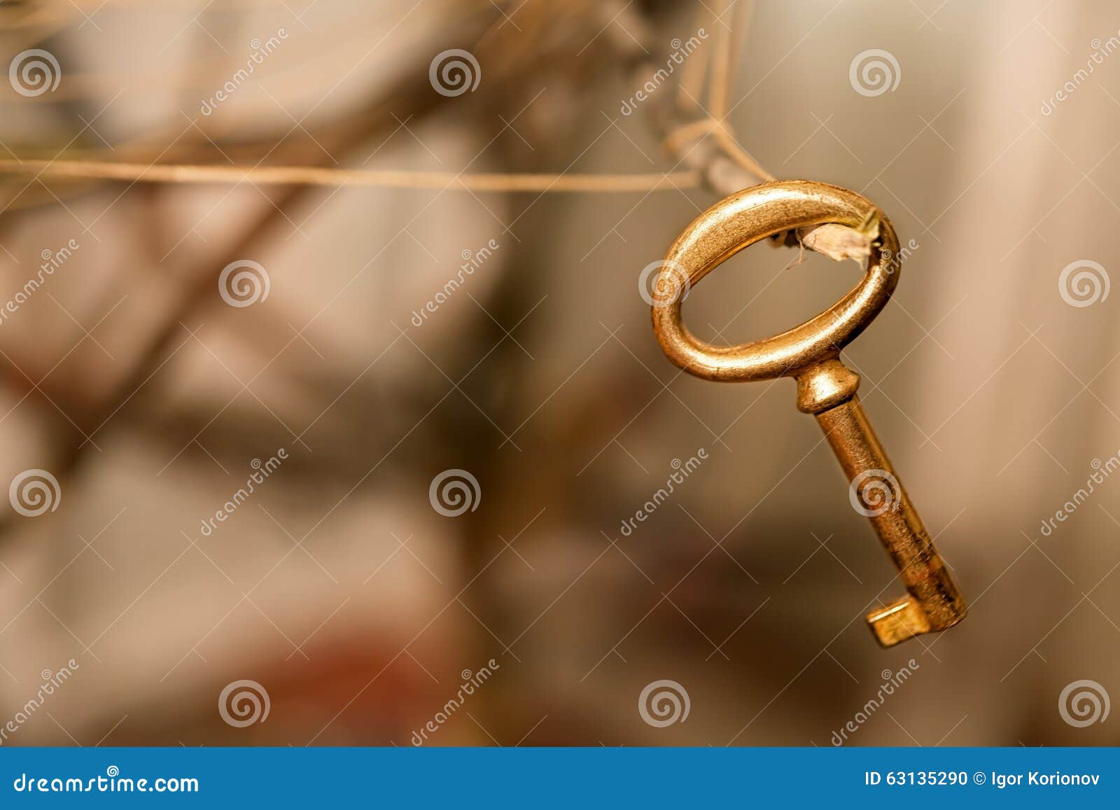 Old golden key close-up stock photo. Image of obsolete - 63135290