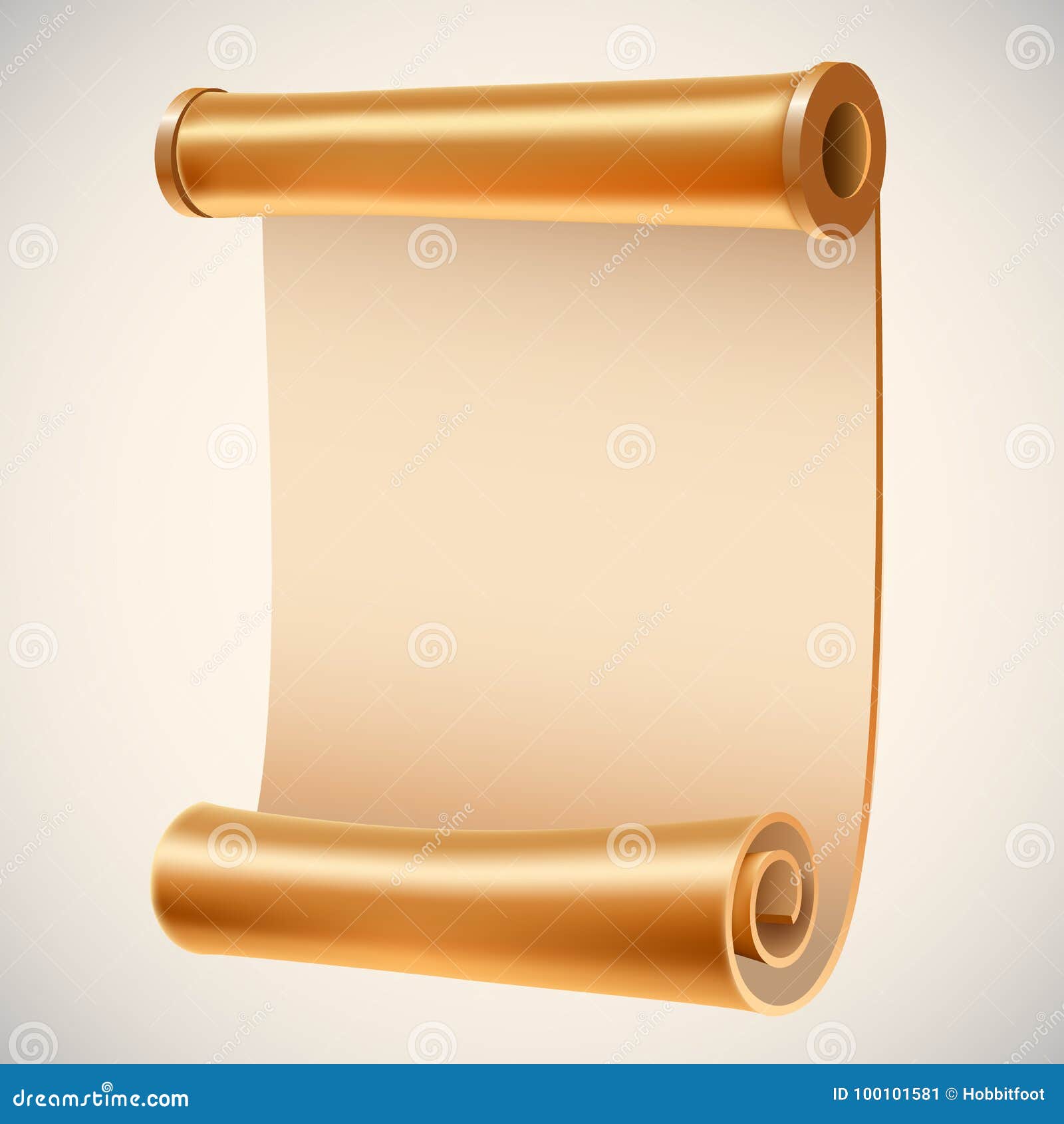 Old Golden Manuscript. Ancient Empty Scroll Stock Vector - Illustration ... Old Golden Manuscript. Ancient Empty Scroll Stock Vector - Illustration ...