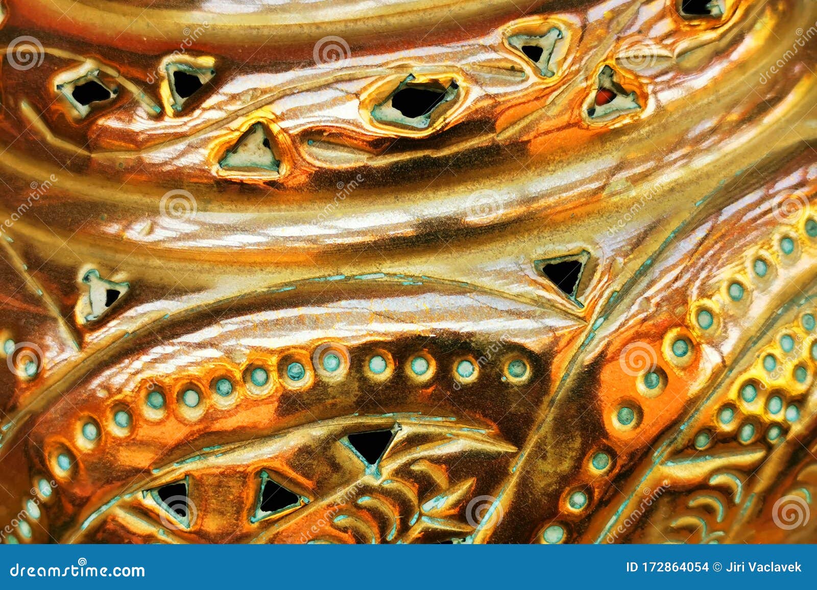 Old golden metal texture stock photo. Image of element - 172864054