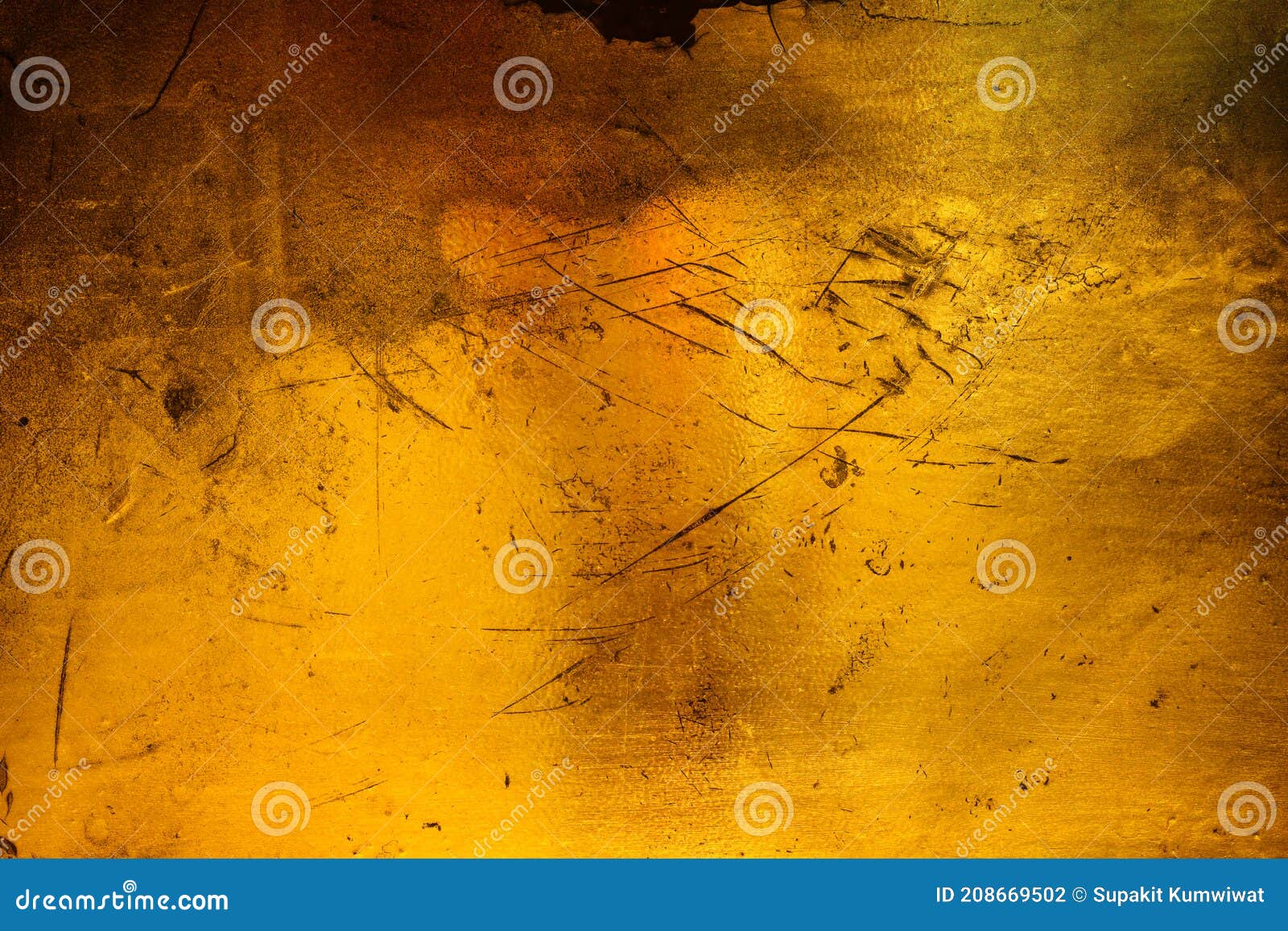 Old Golden Texture Background with Scratches Stock Photo - Image of ...