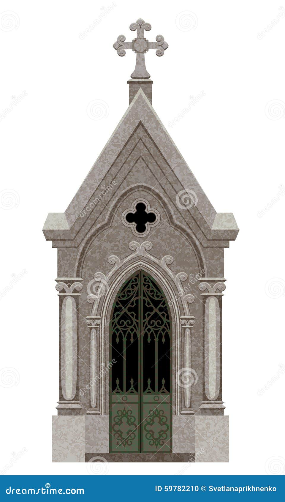 Gothic Crypt With Bones Stock Photo | CartoonDealer.com #33311700