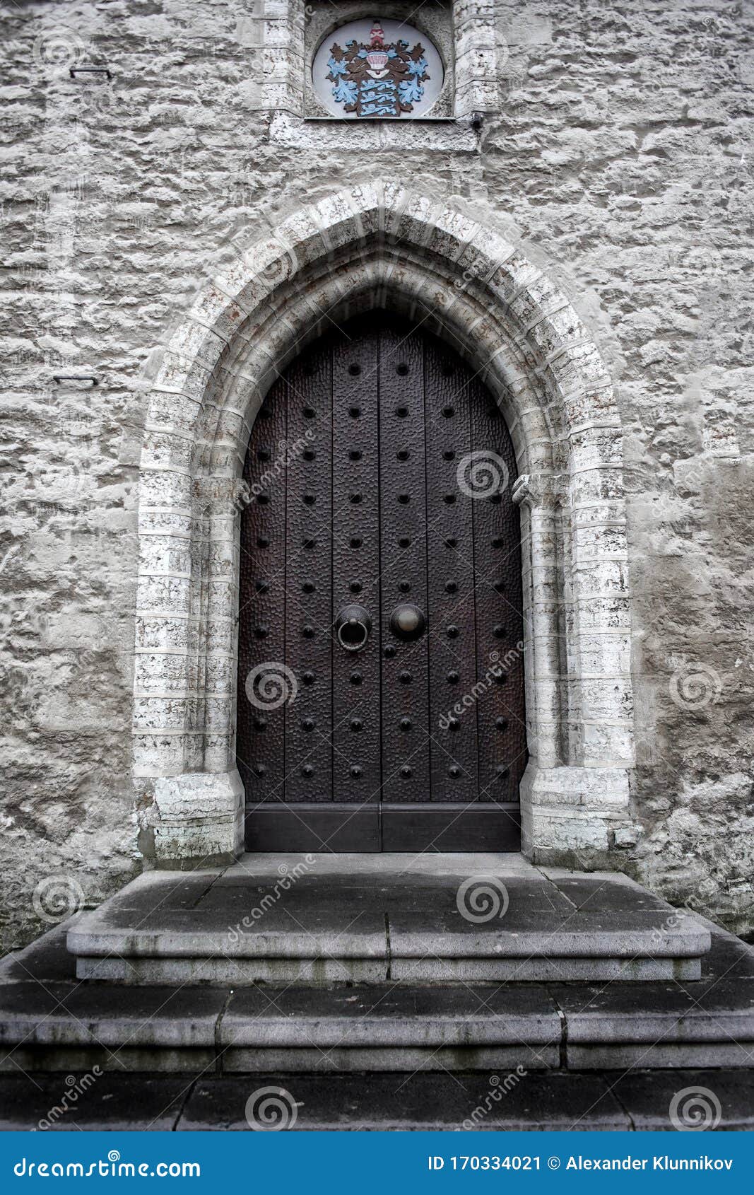 Old Gothic Doors in a Draenei Castle Stock Image - Image of closed ...