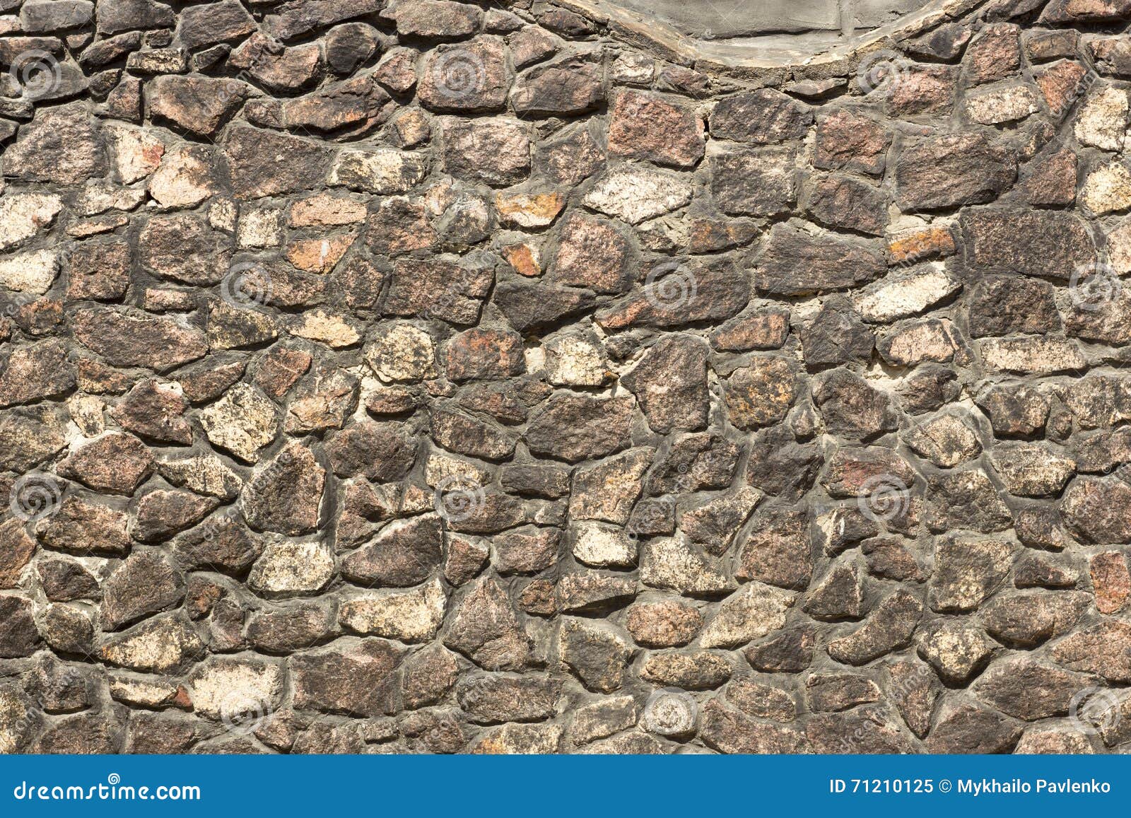 Old Gothic Stone Wall of Rubble Stock Image - Image of brown, mediaevel ...
