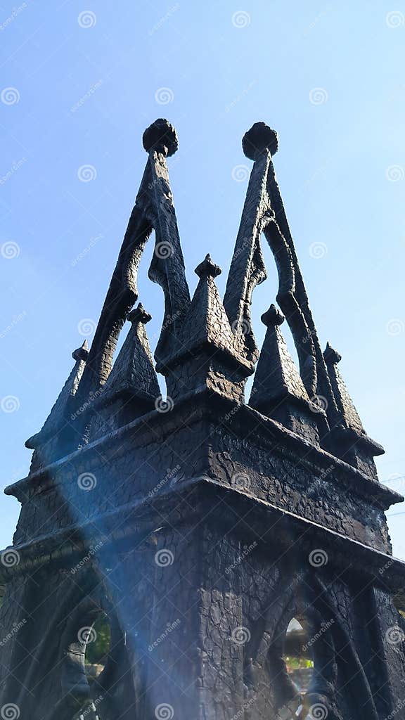 An Old Gothic Style Architectural Building Stock Image - Image of ...