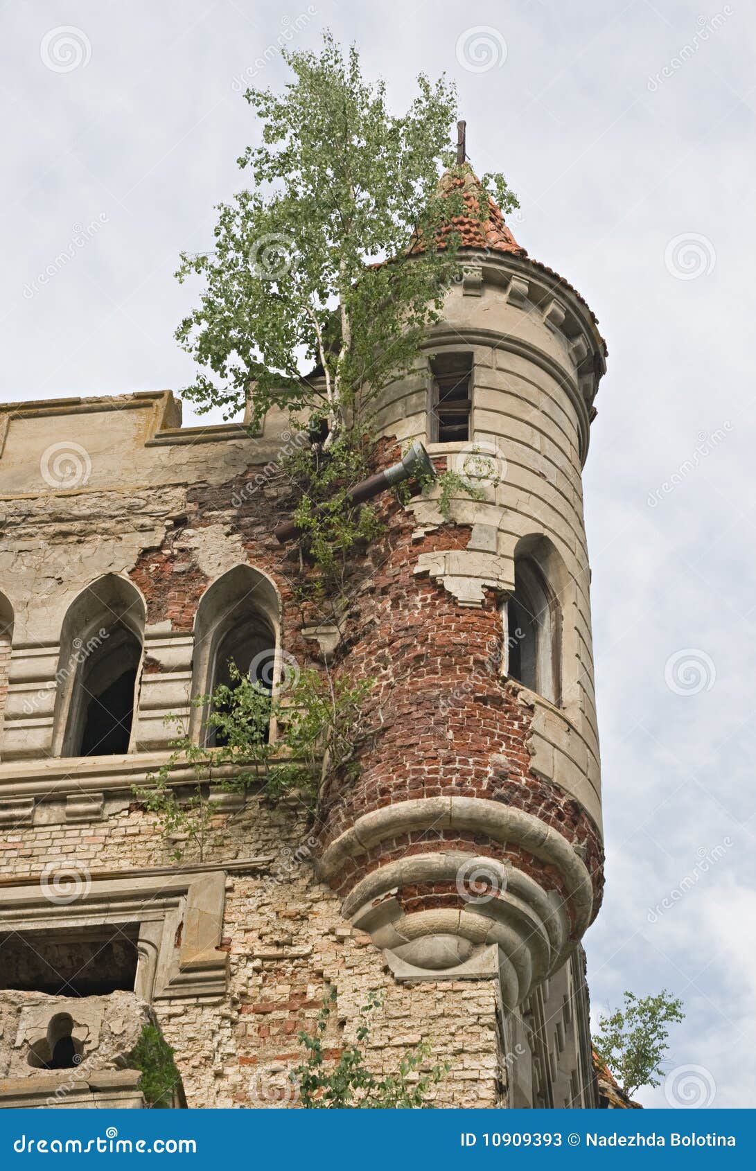 Old gothic tower stock image. Image of landmark, obsolete - 10909393