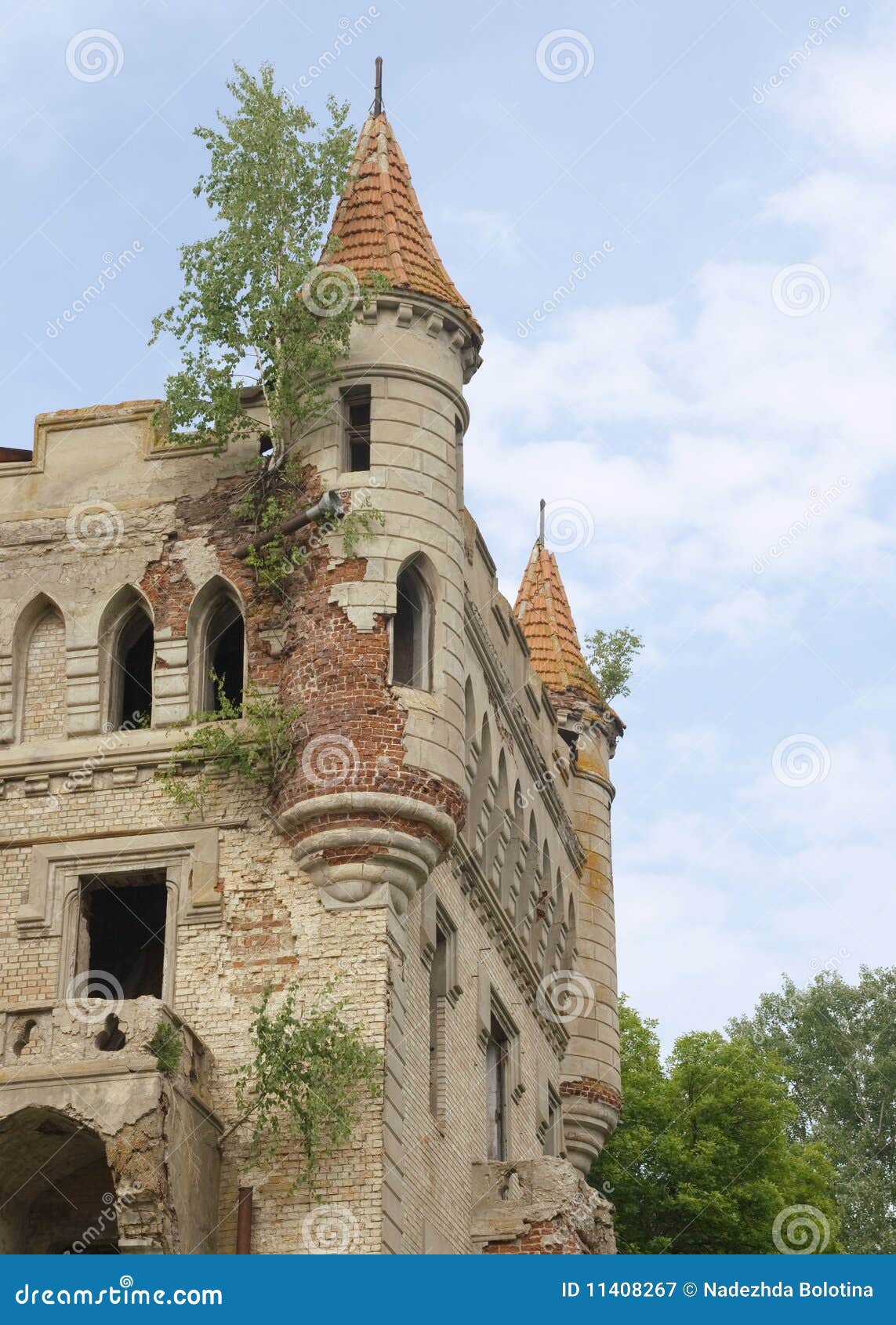 Old gothic tower stock image. Image of abandoned, architectural - 11408267
