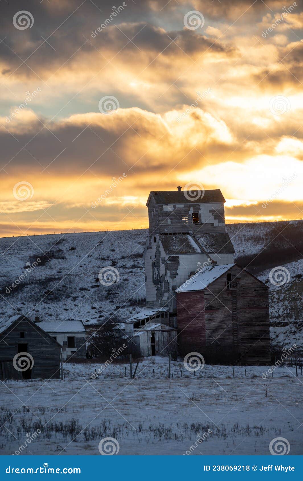 Old Grain Company Elevator in Sharples Editorial Stock Photo - Image of ...