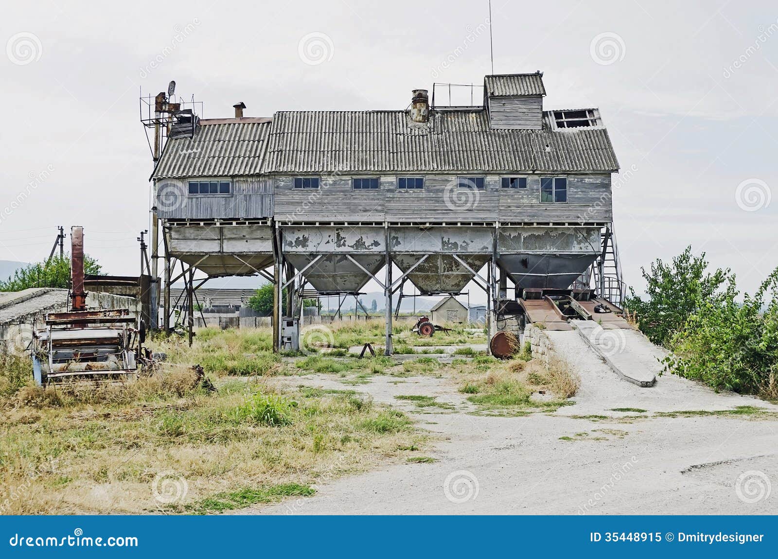 Old grain-dryer stock image. Image of agro, building - 35448915