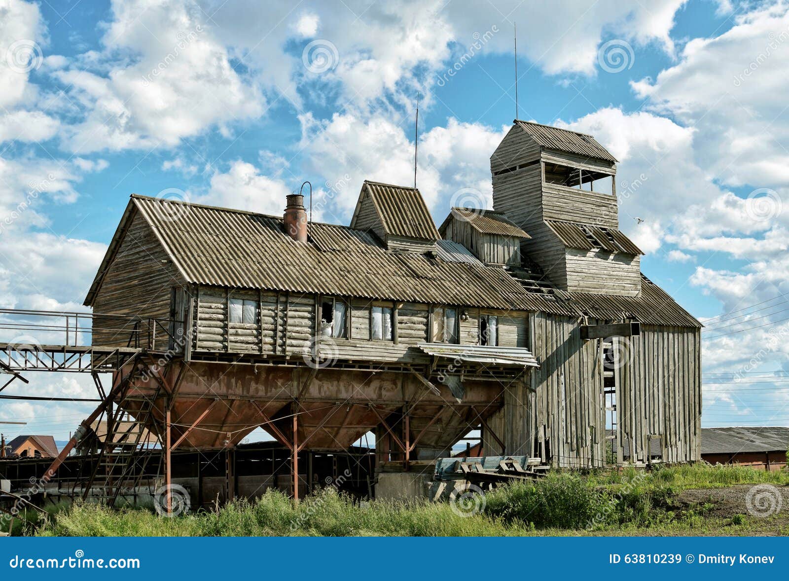 The old grain dryer stock image. Image of outback, rural - 63810239