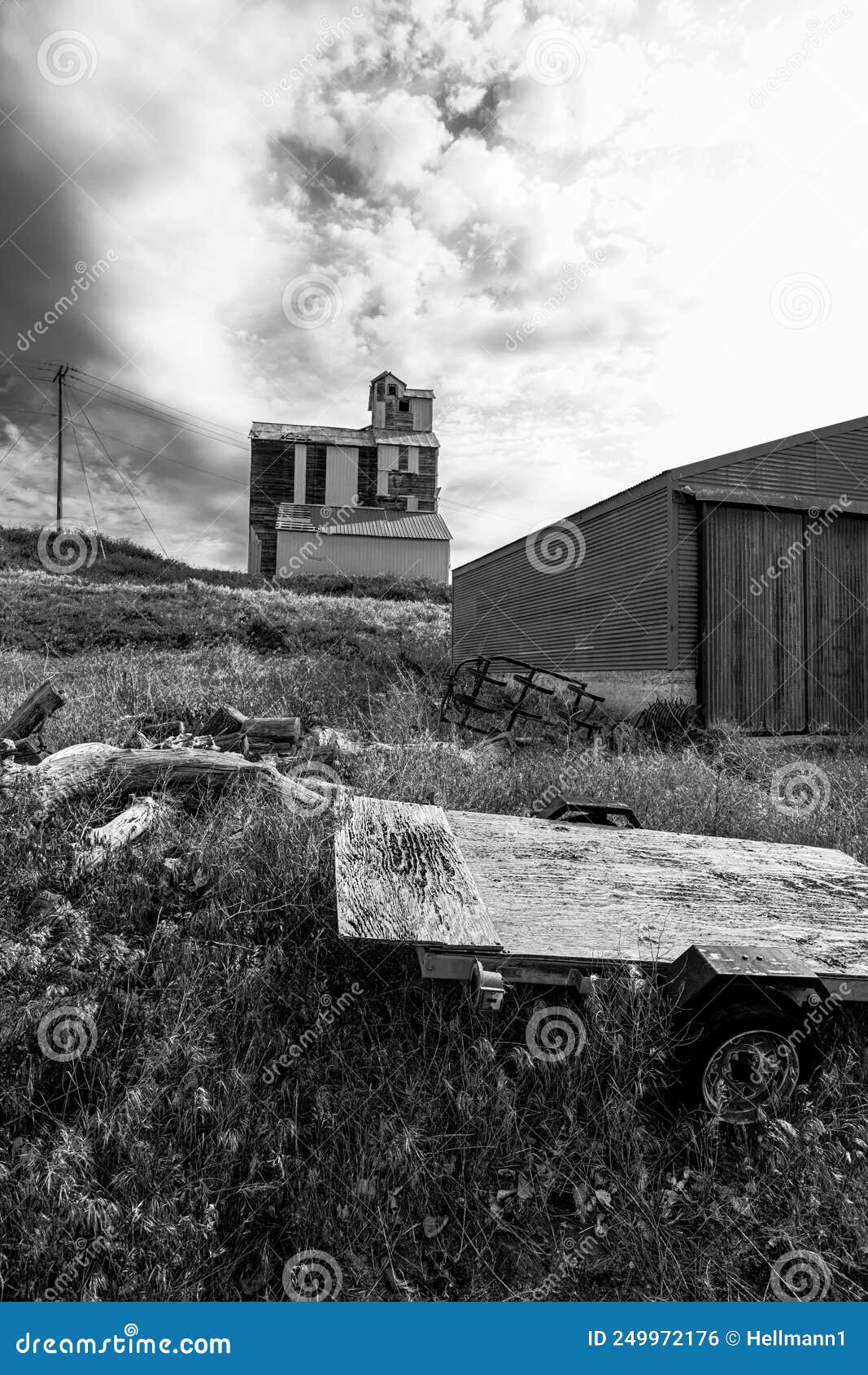 Old Grain Storage stock photo. Image of corn, elevator - 249972176
