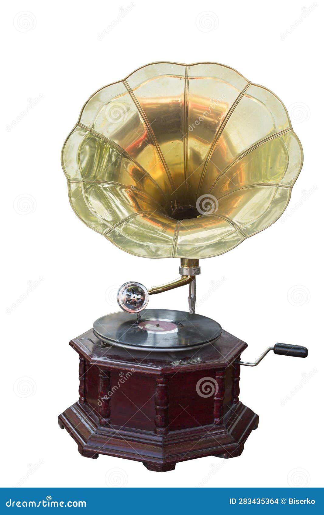 Old gramphone stock photo. Image of entertainment, speaker - 283435364