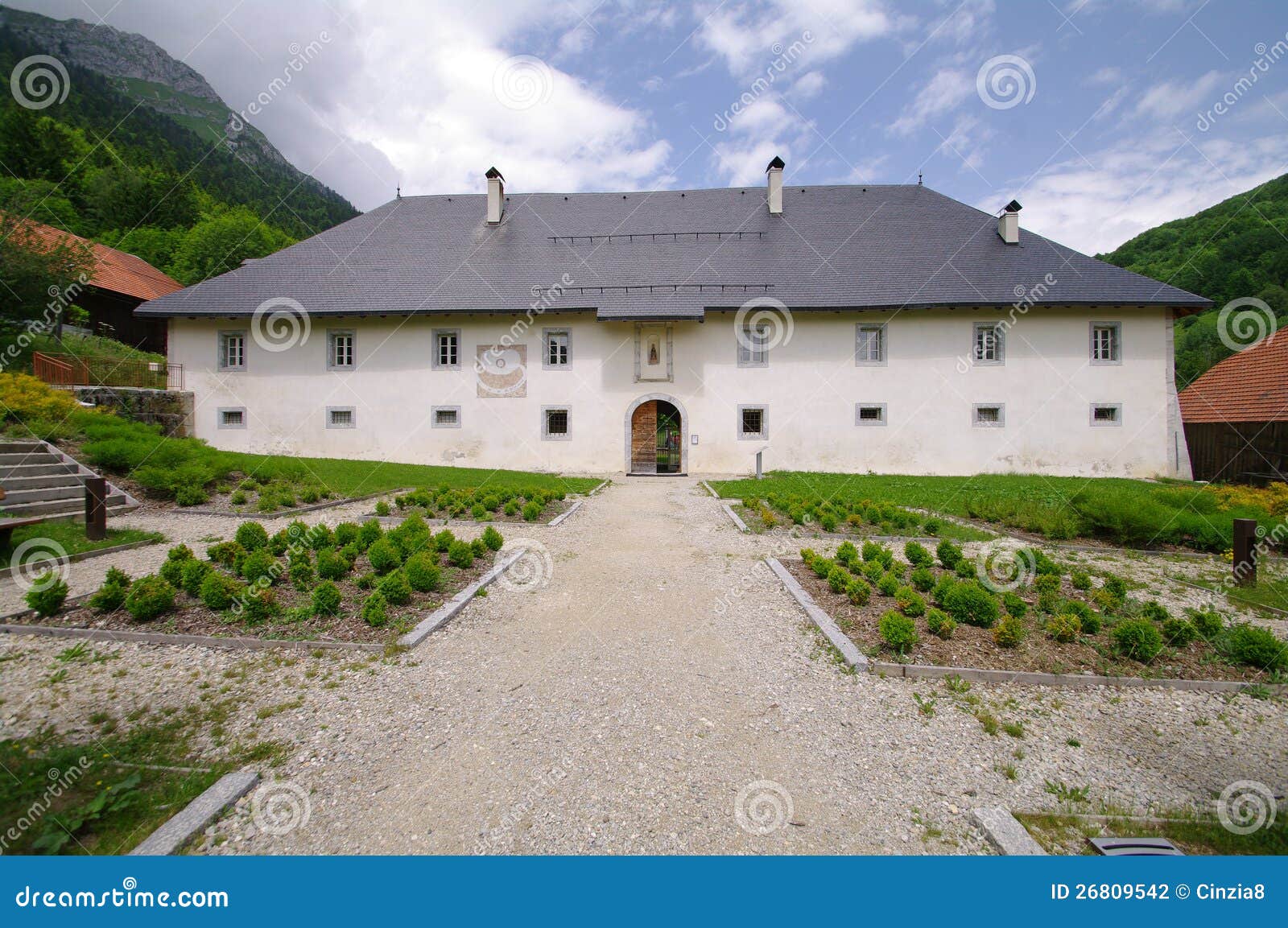 Old Grande Chartreuse Monastery Stock Photo - Image of cloister ...
