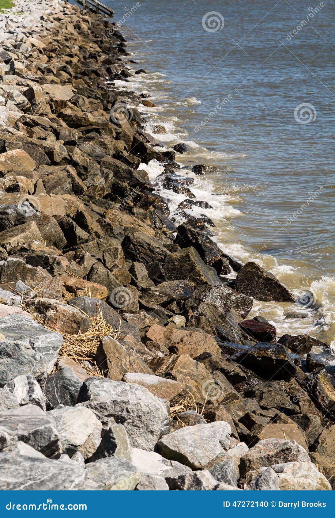 Old Granite Stone Seawall stock photo. Image of stone - 47272140