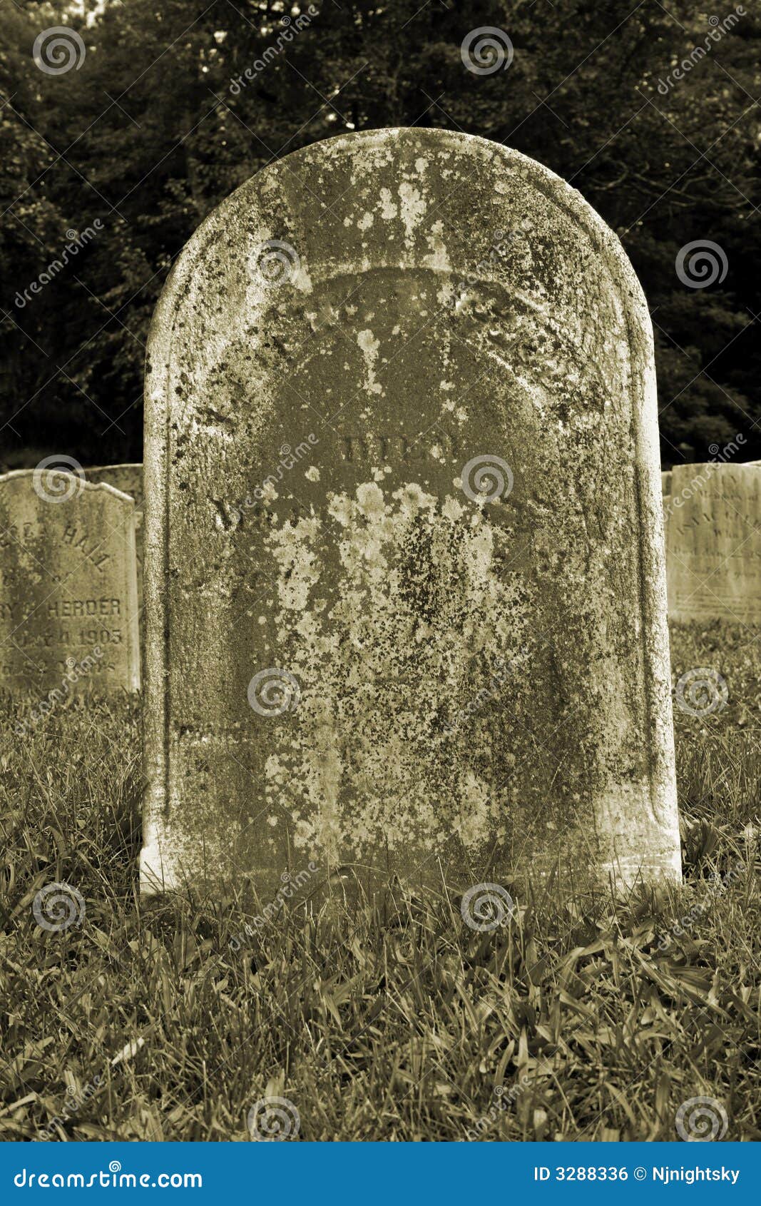 Old Gravestone stock photo. Image of marker, spooky, horror - 3288336