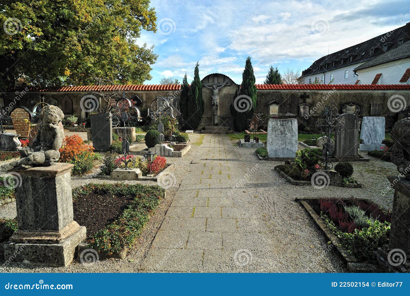 Old graveyard stock photo. Image of apparition, yard - 22502154
