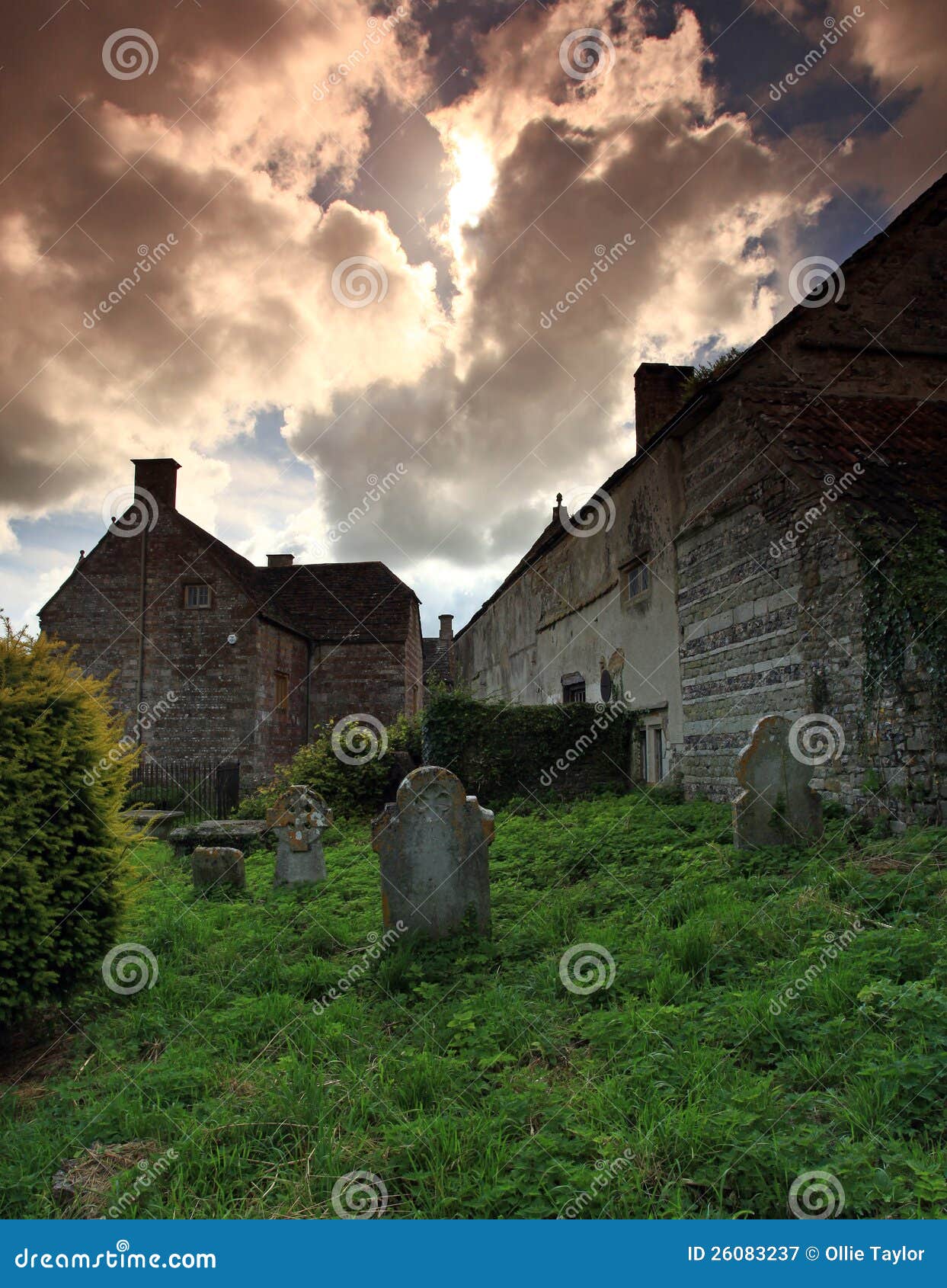 Old graveyard stock image. Image of cemetery, gothic - 26083237