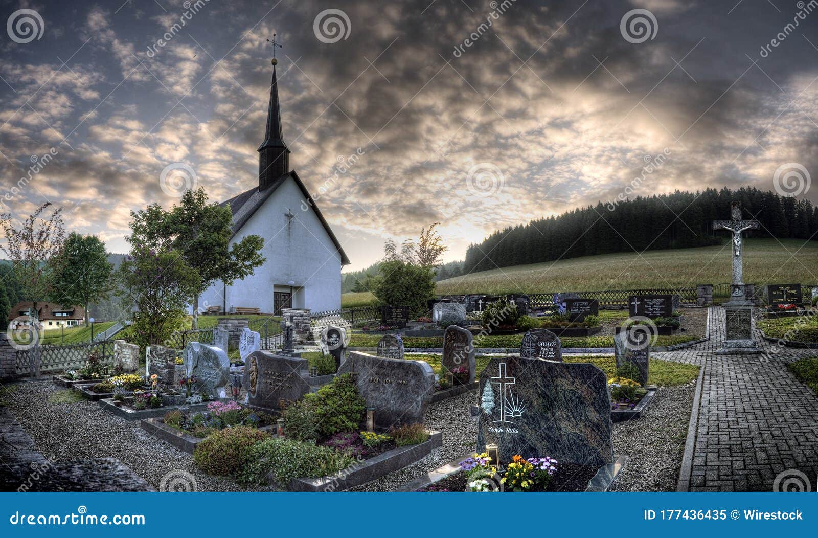 Old Graveyard in the Black Forest, Germany Editorial Image - Image of ...