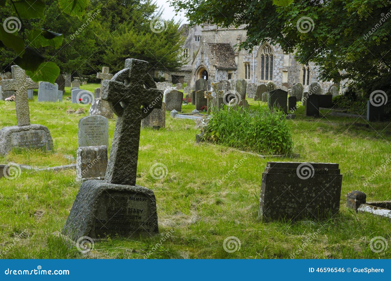 Old Graveyard stock photo. Image of christian, britain - 46596546