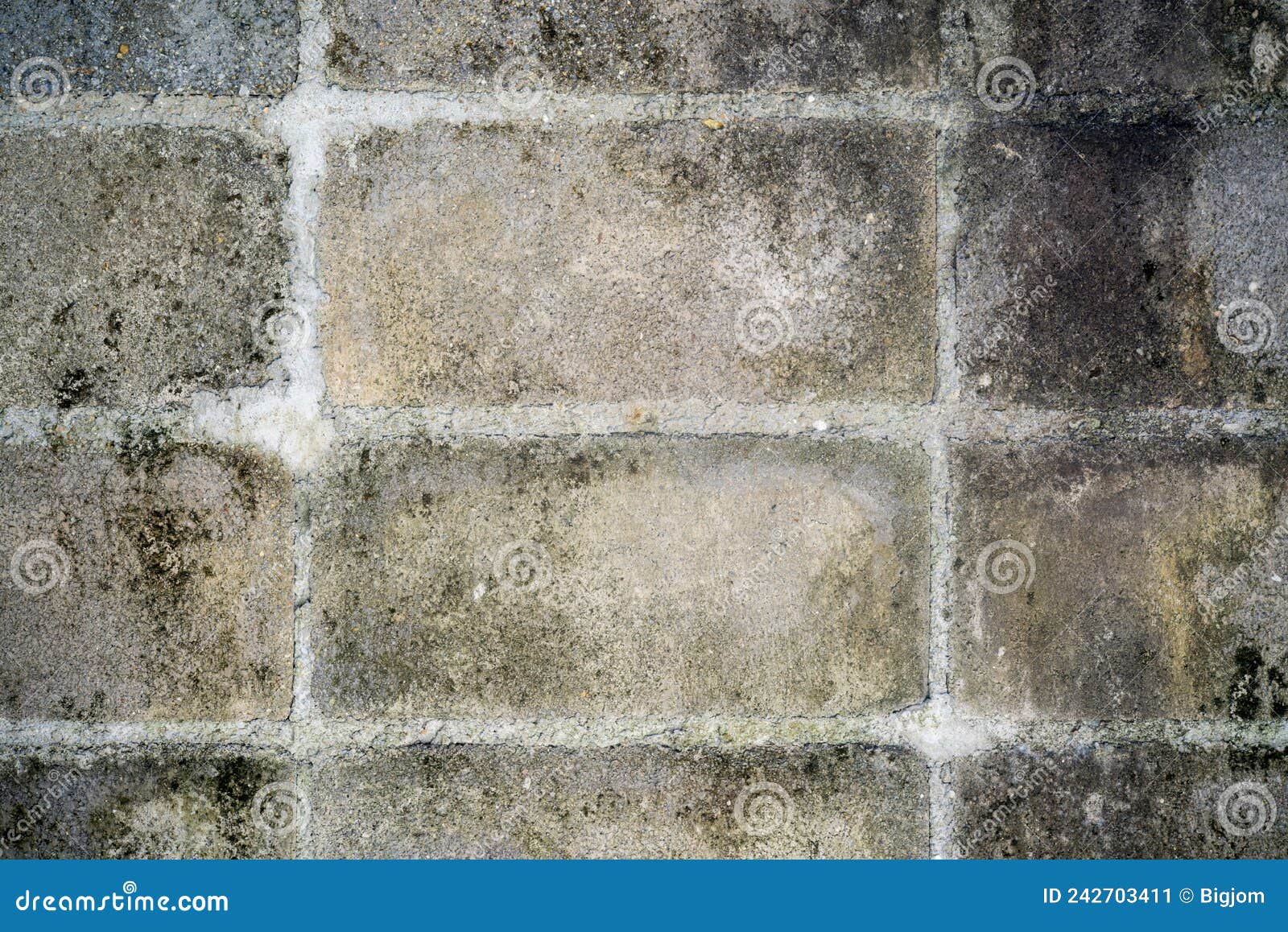 Old Gray Brick Wall Background and Texture. Stock Image - Image of ...
