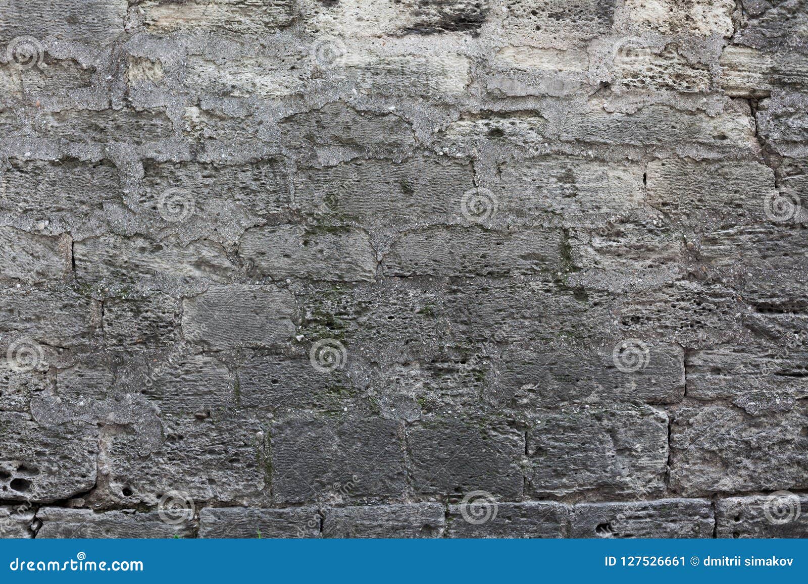 Old Gray Brick Wall Retro Background Texture of the Stone Stock Image ...