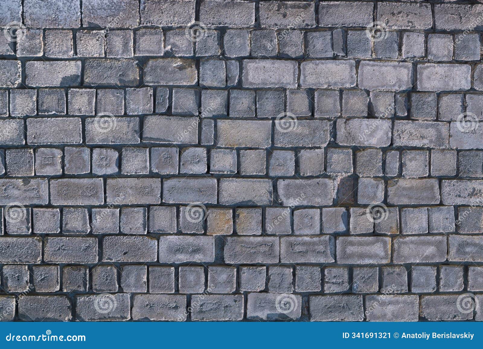 Old Gray Cement Background with Cinder Block Wall. Stock Image - Image ...